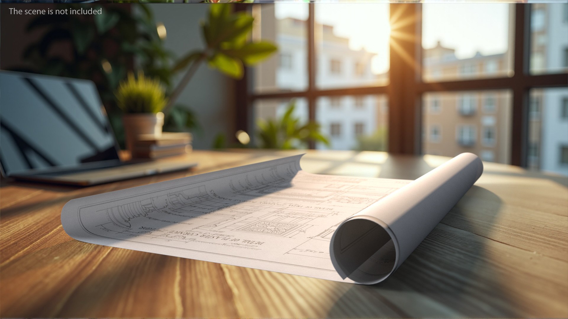 Blueprints With Drawing Instruments Collection Model - TurboSquid 2374992