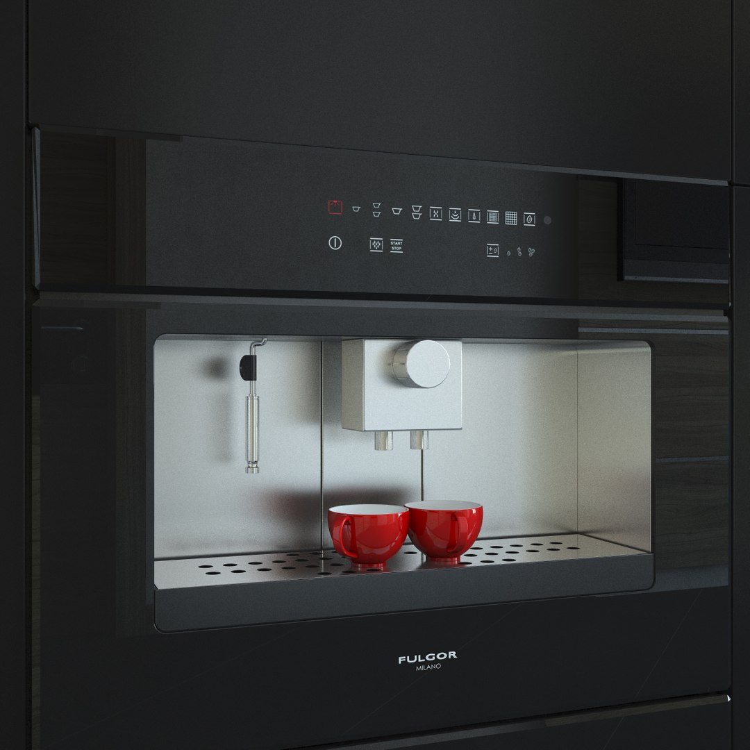 fulgor milano coffee machine 3d max