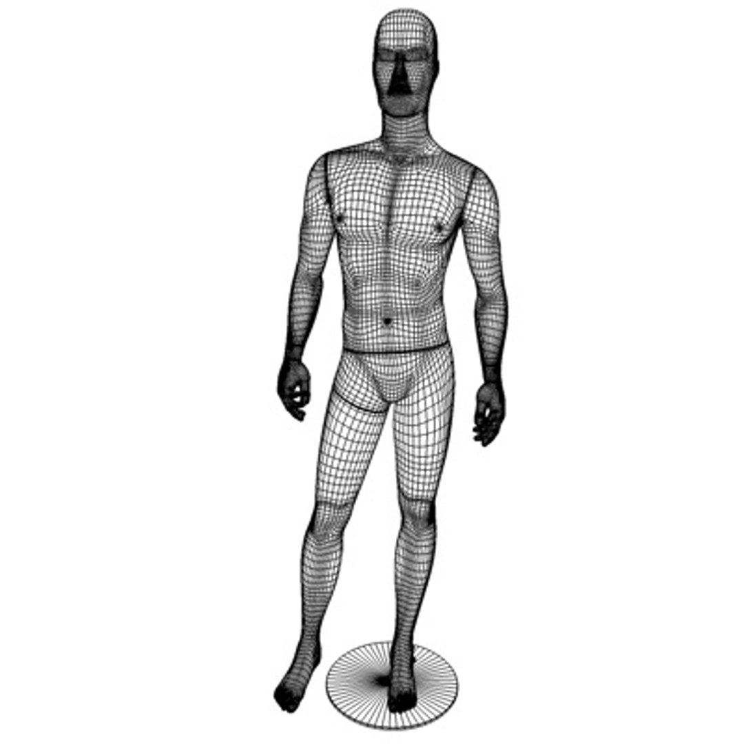 manikin man 3d model