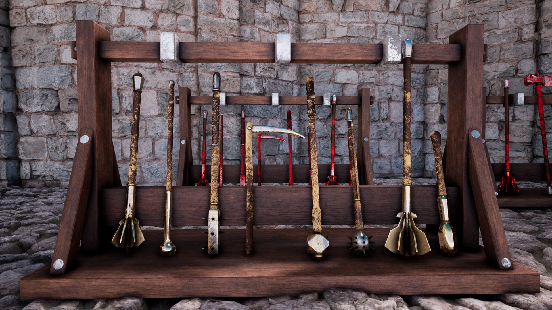 Maces Hammers 71 Variations 3D Model - TurboSquid 1984259