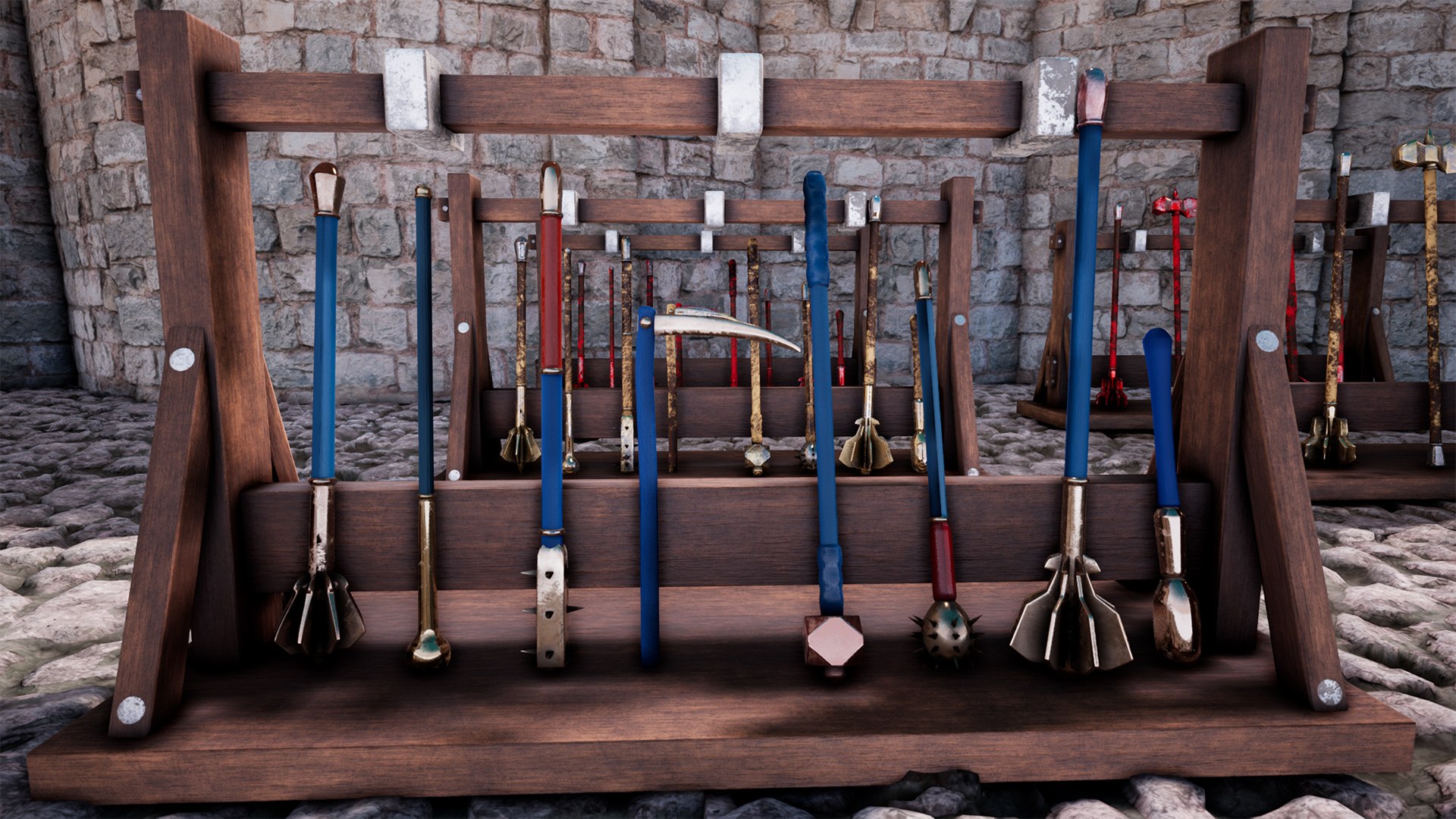 Maces Hammers 71 Variations 3D Model - TurboSquid 1984259
