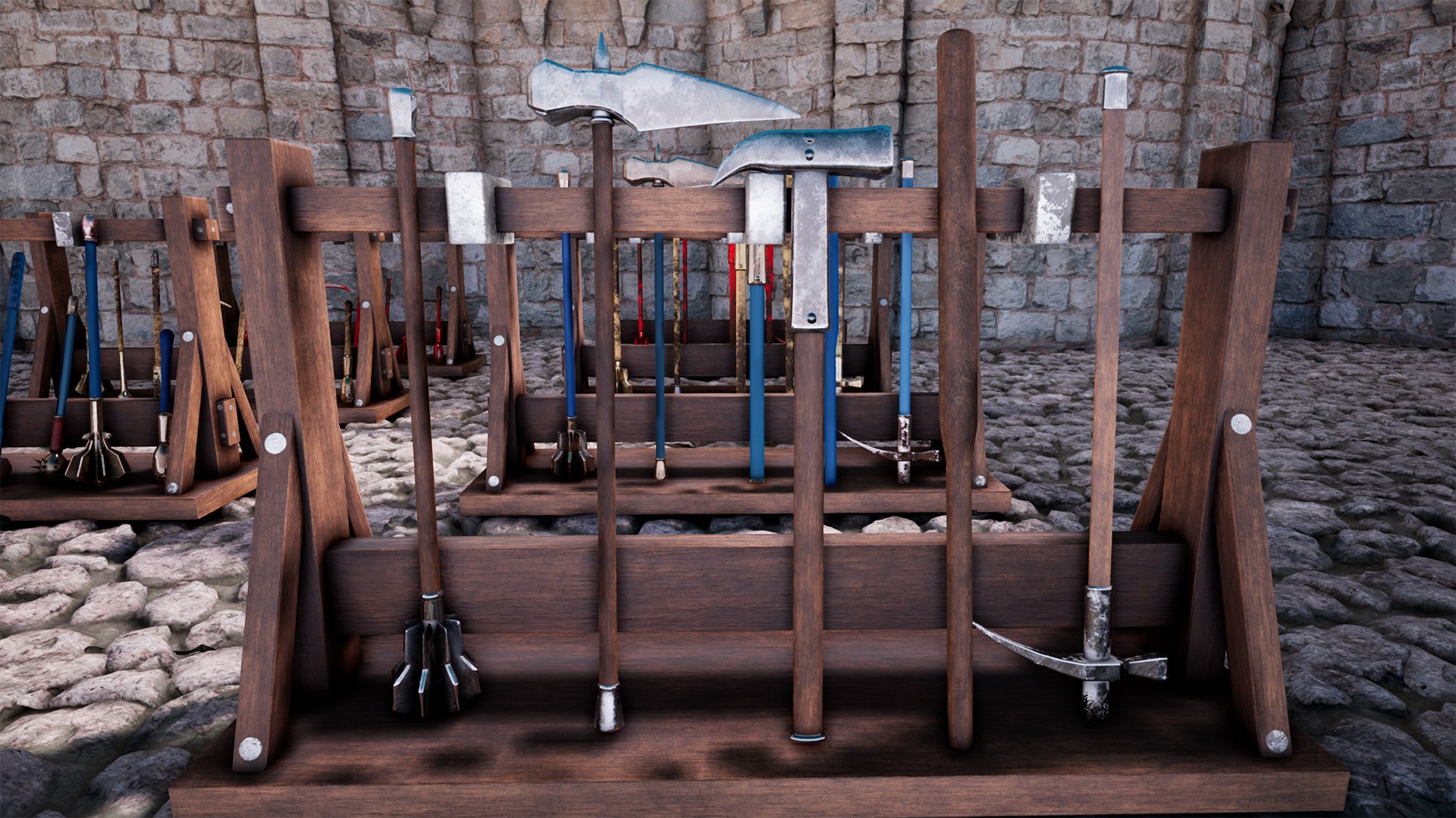 Maces Hammers 71 Variations 3D Model - TurboSquid 1984259