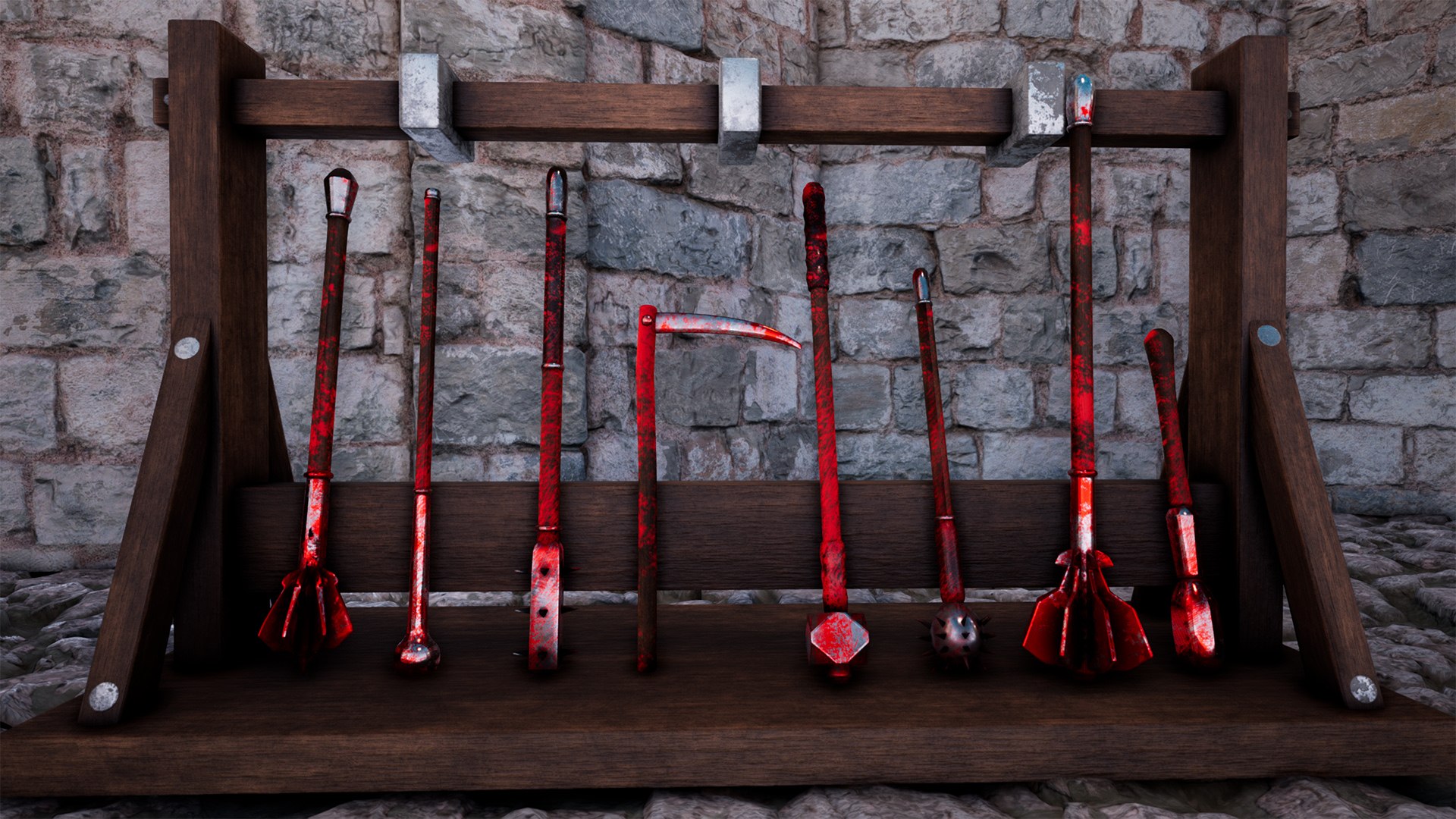 Maces Hammers 71 Variations 3D Model - TurboSquid 1984259