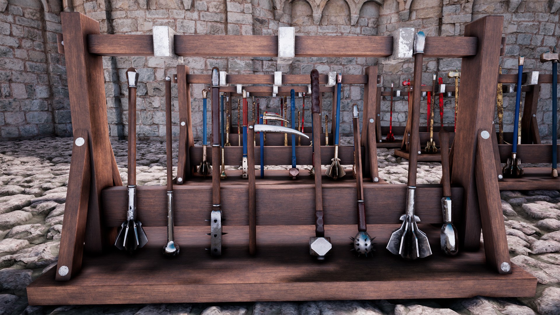 Maces Hammers 71 Variations 3D Model - TurboSquid 1984259
