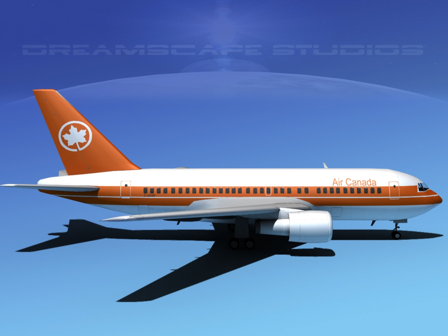 Airline boeing jet 767-200er 3D model - TurboSquid 1300622