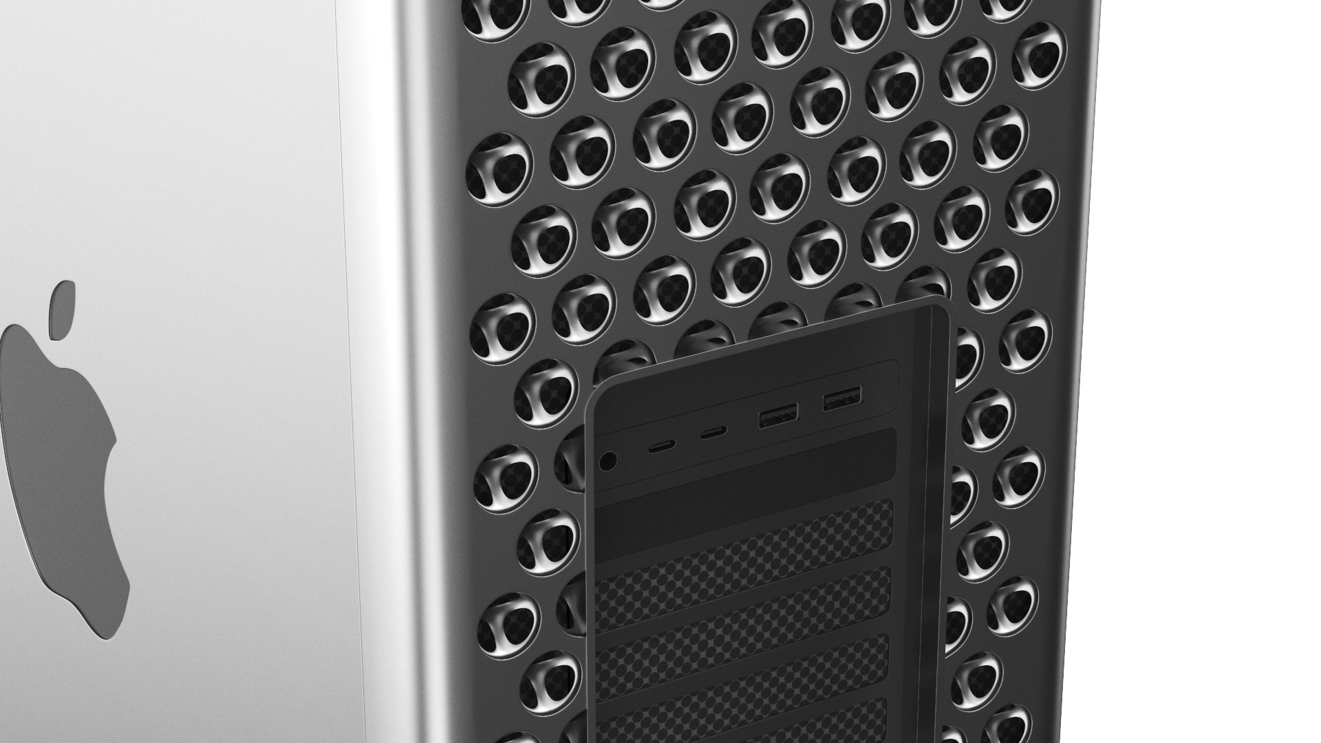 Detailed Mac Pro Tower 3D Model - TurboSquid 2196503