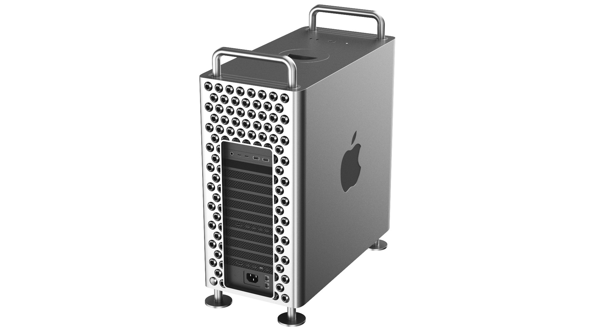 Detailed Mac Pro Tower 3D Model - TurboSquid 2196503