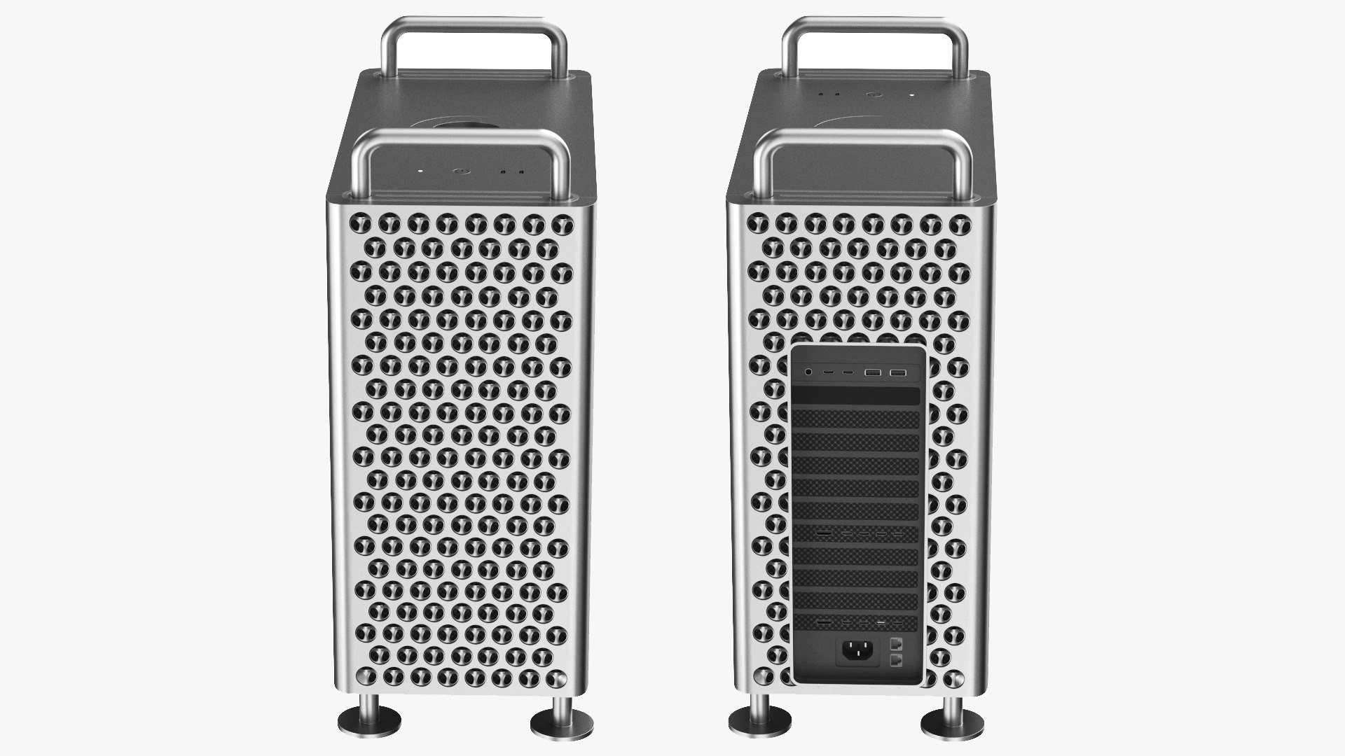 Detailed Mac Pro Tower 3D Model - TurboSquid 2196503