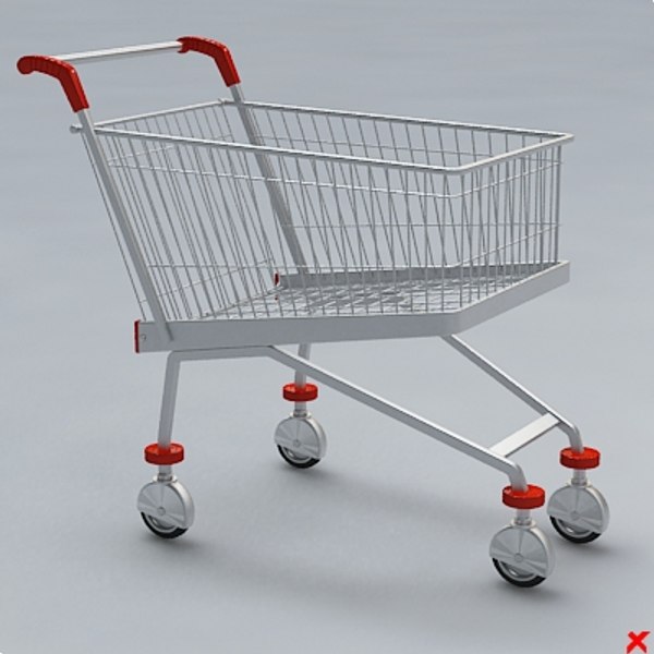 3d model cart shopping