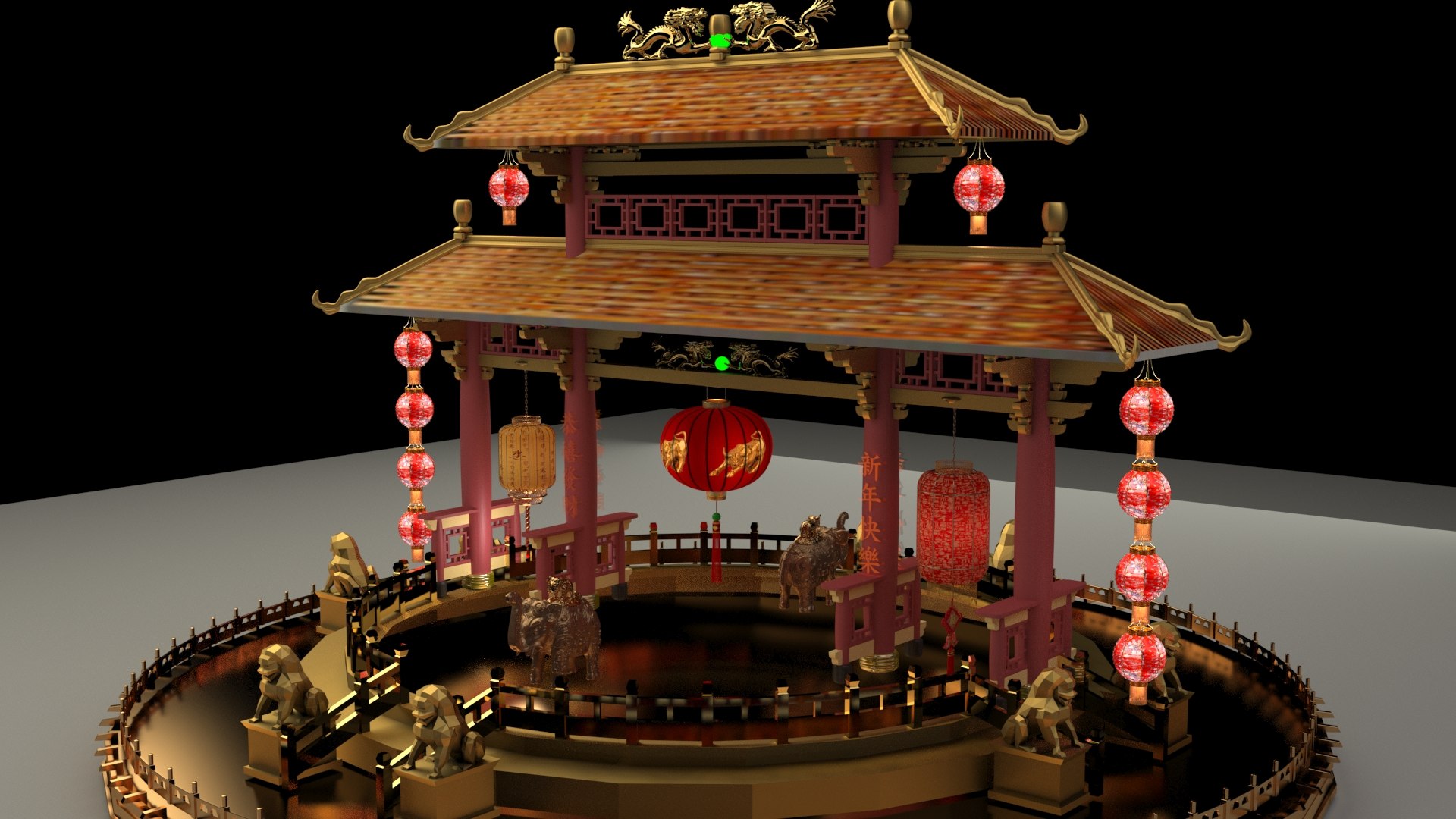 Chinese Ancient Gate 3D Model - TurboSquid 2113146