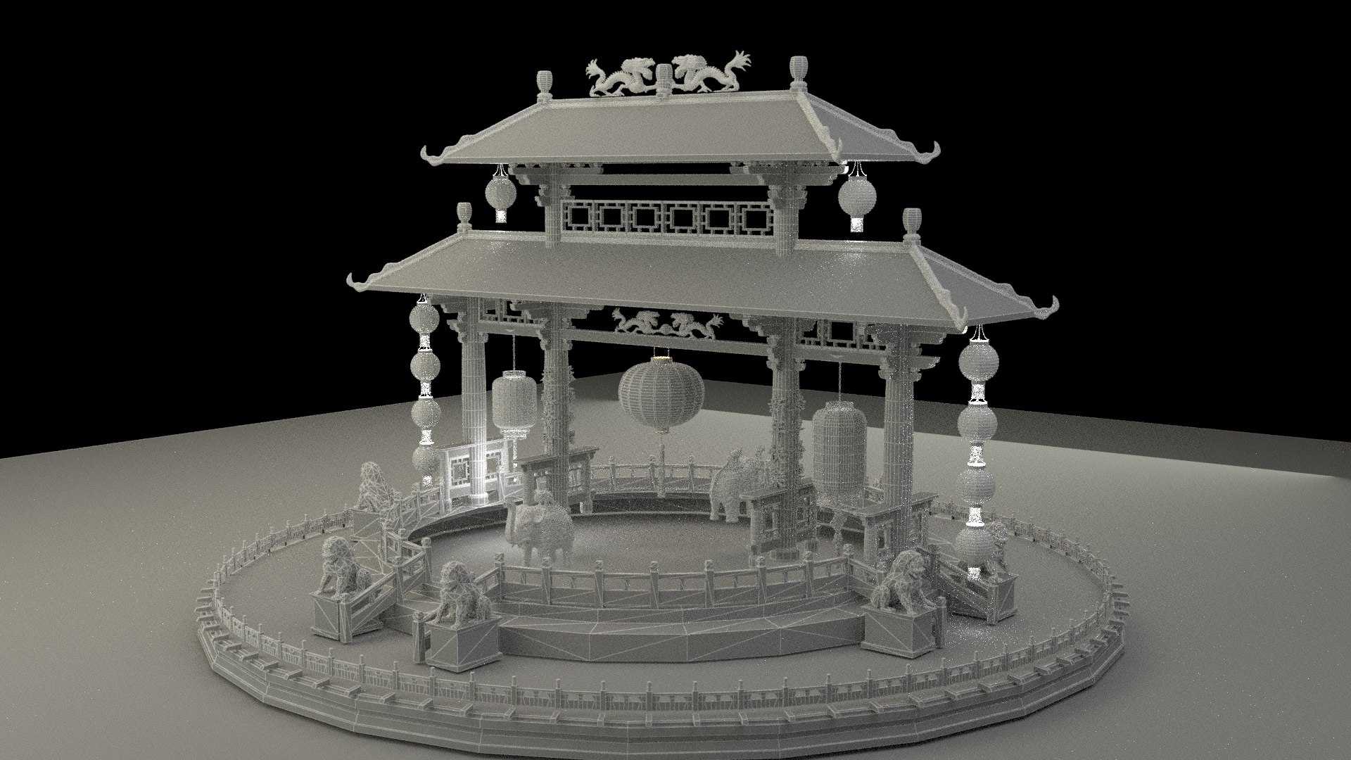 Chinese Ancient Gate 3D Model - TurboSquid 2113146