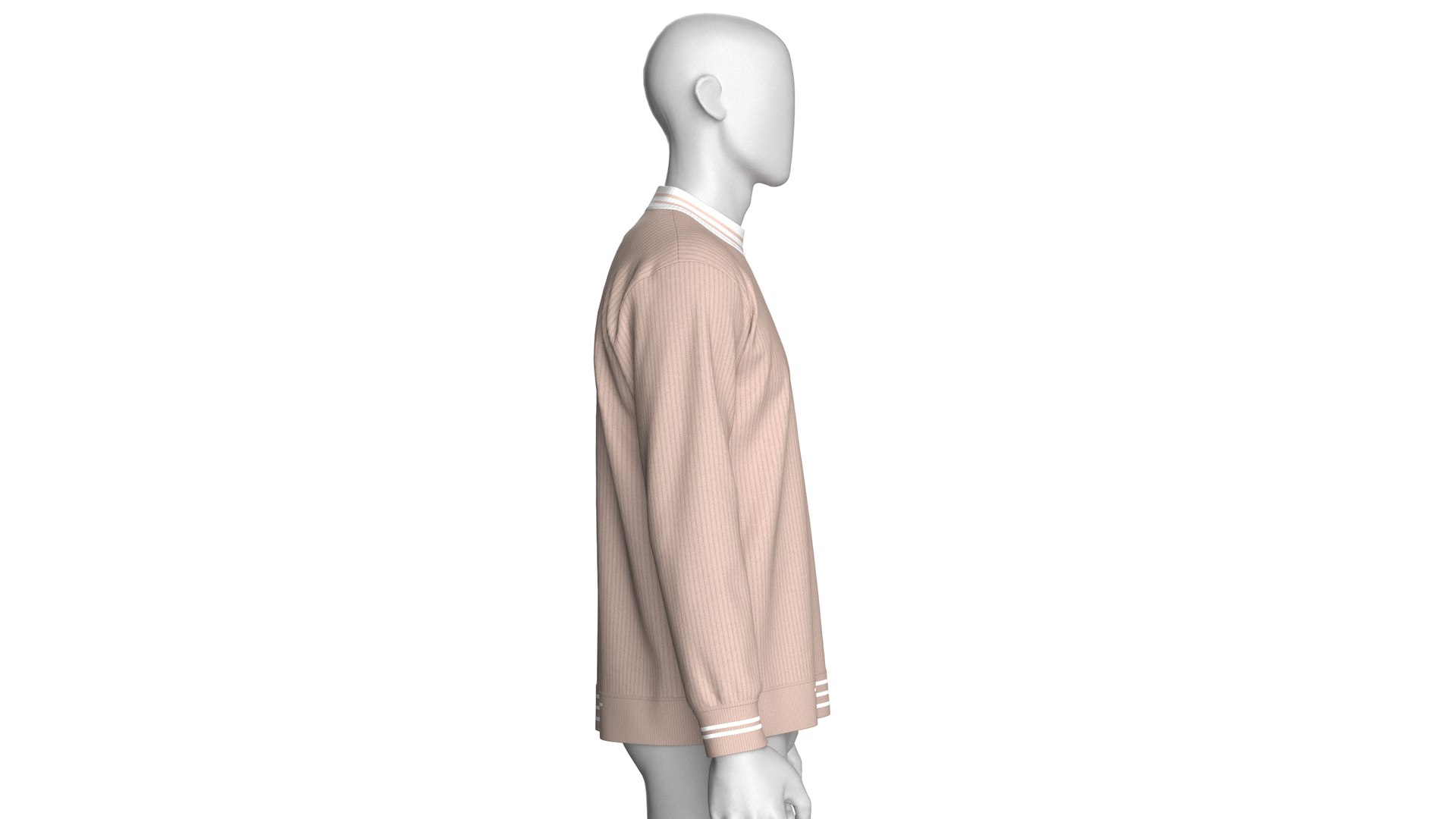 3D Men Tipping Sweatshirt With Patch - TurboSquid 2514845