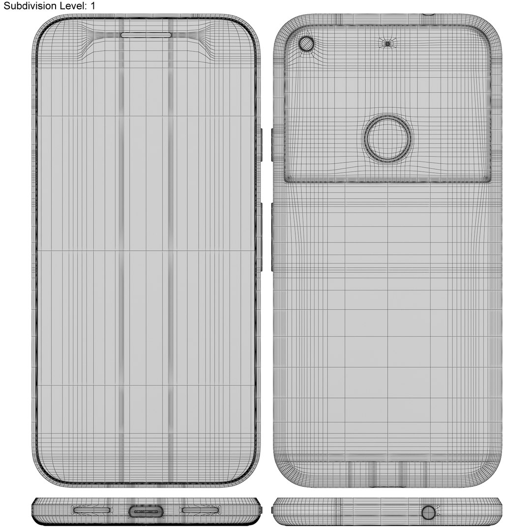 Realistic Google Pixel Really 3d Model