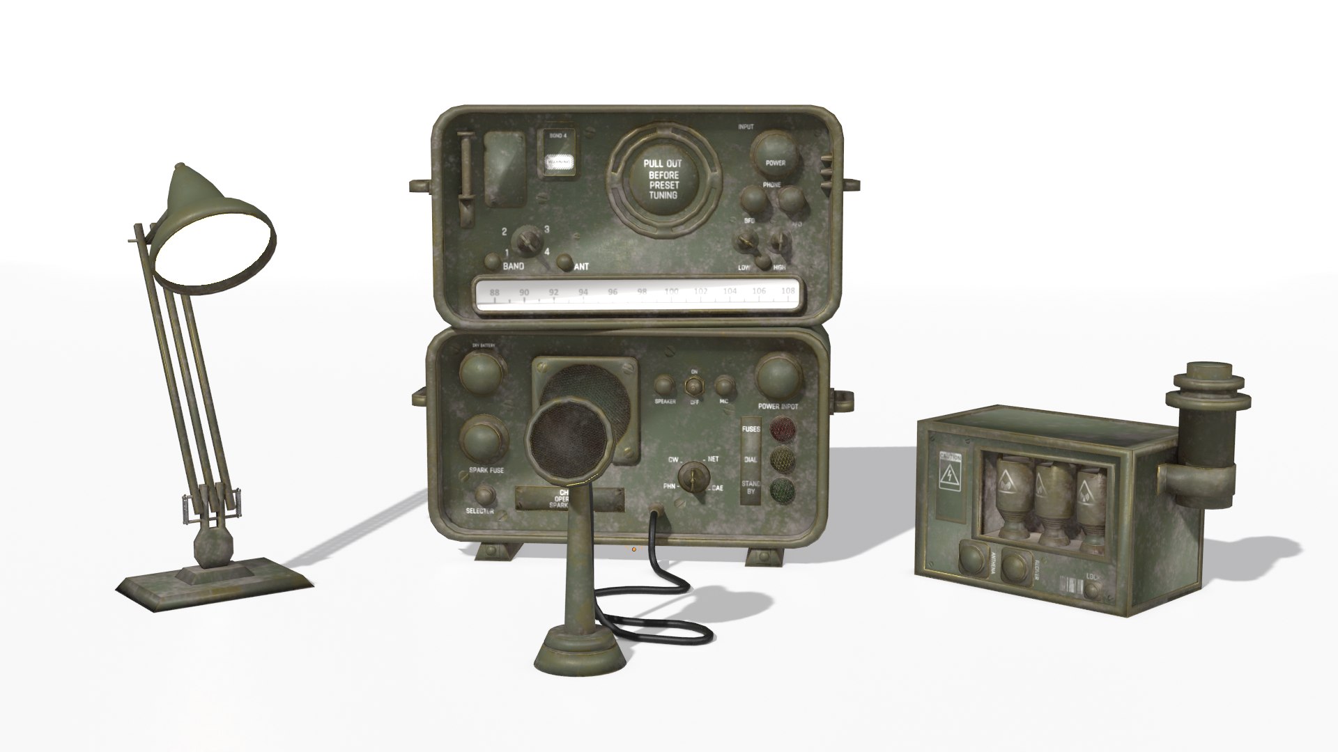 Military Radio 3D Model - TurboSquid 2339678
