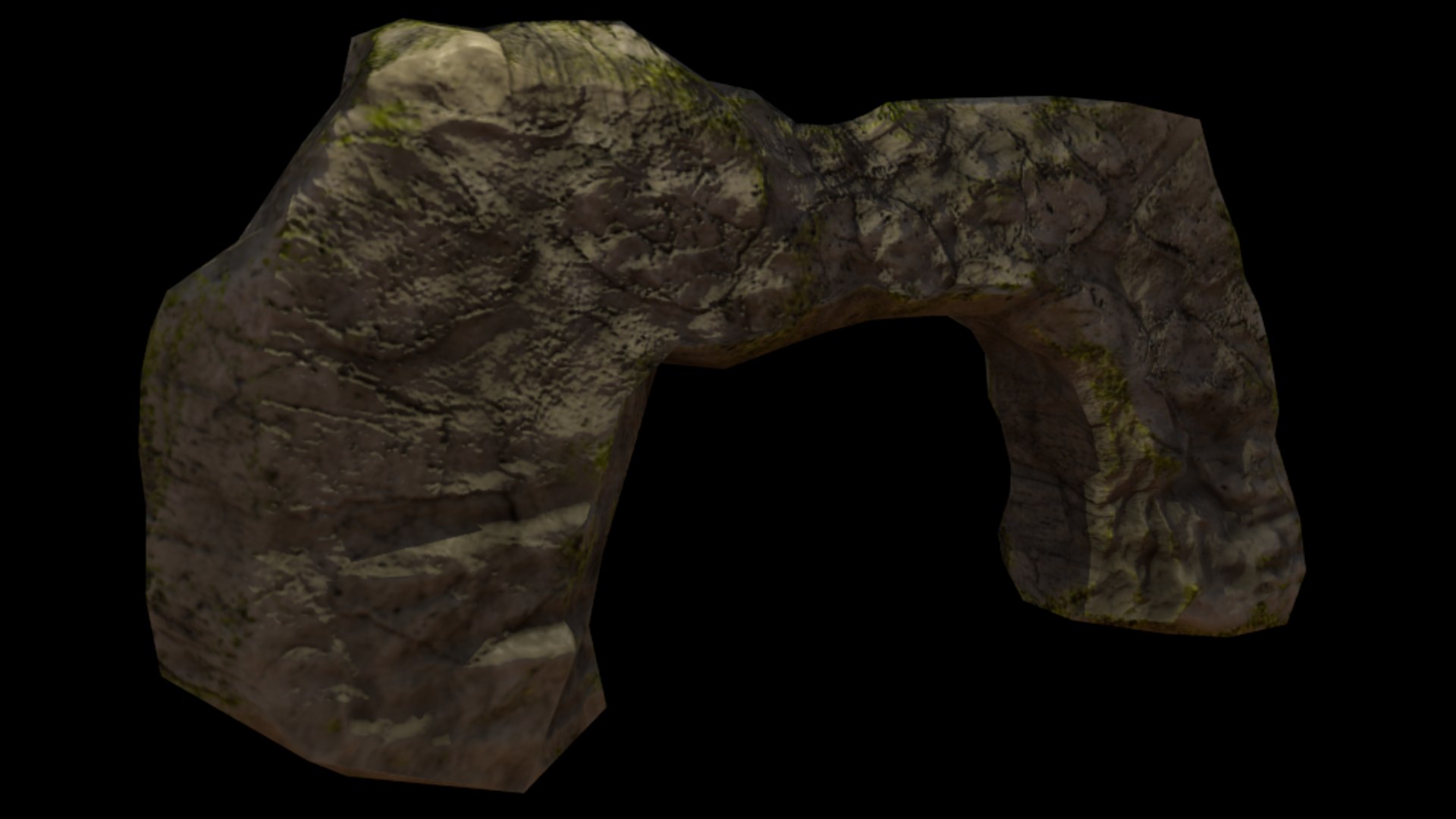 3ds rocky arch asset