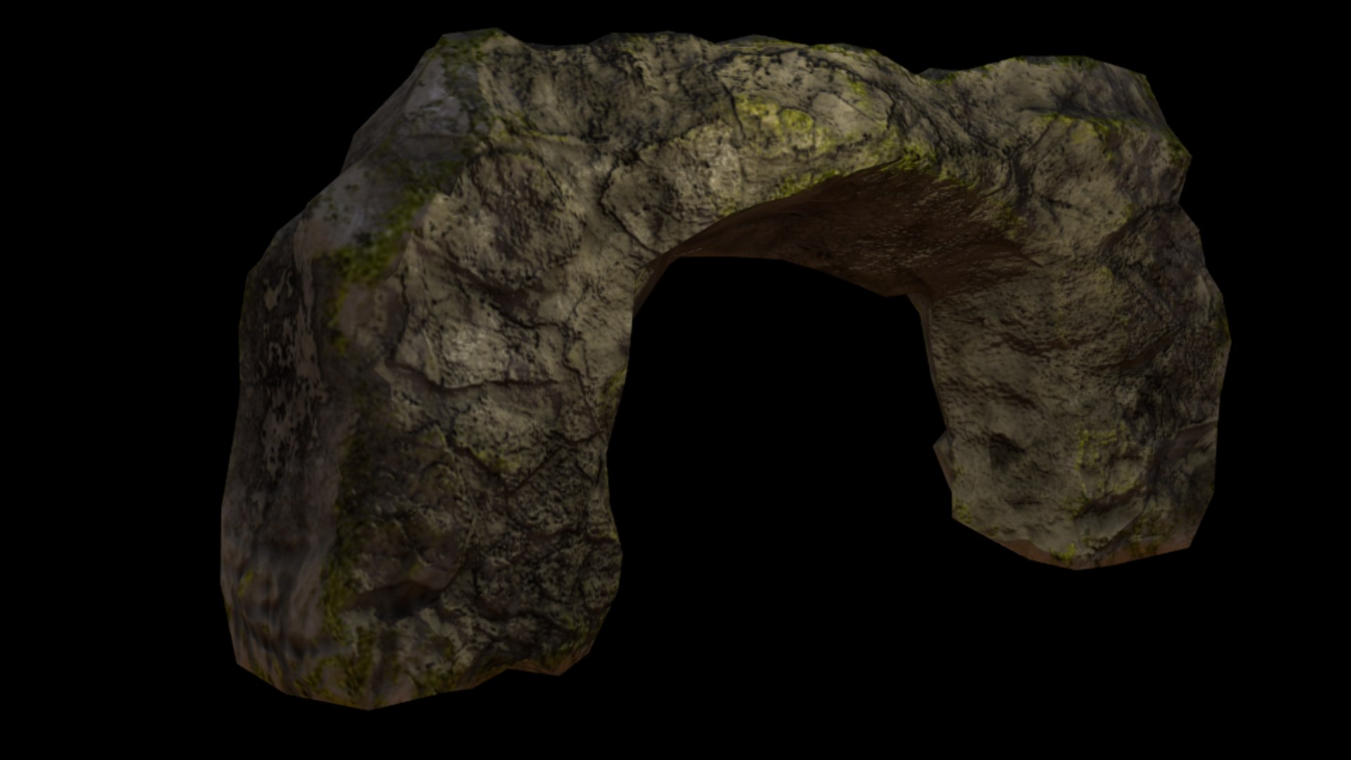 3ds rocky arch asset