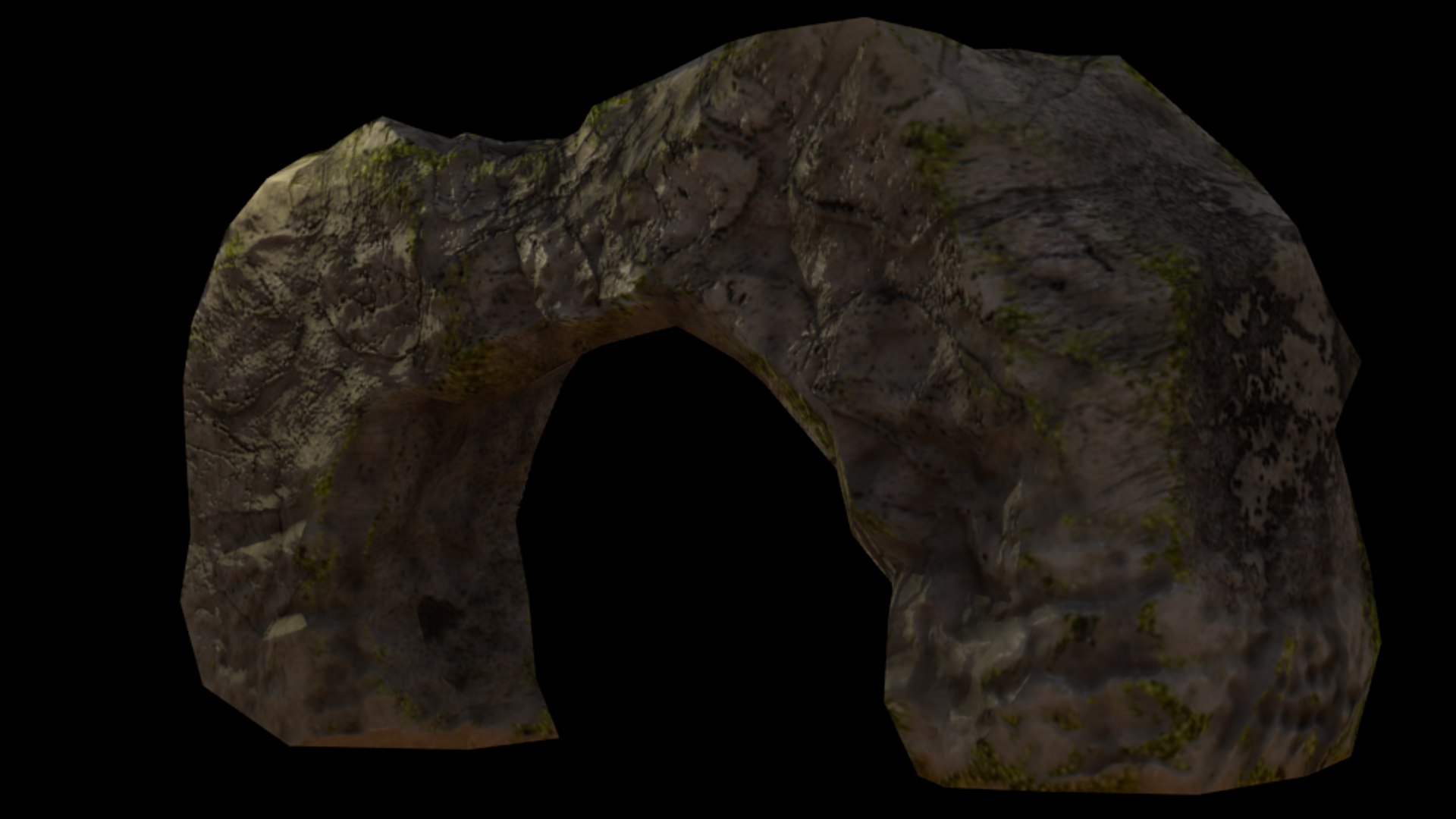 3ds rocky arch asset