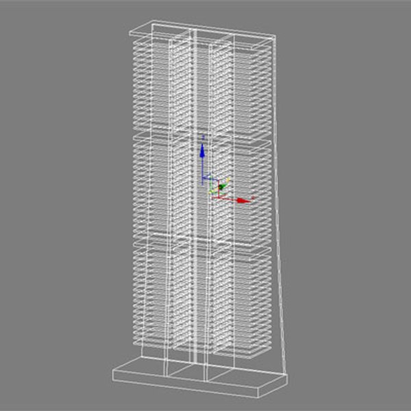 cd rack 3d model