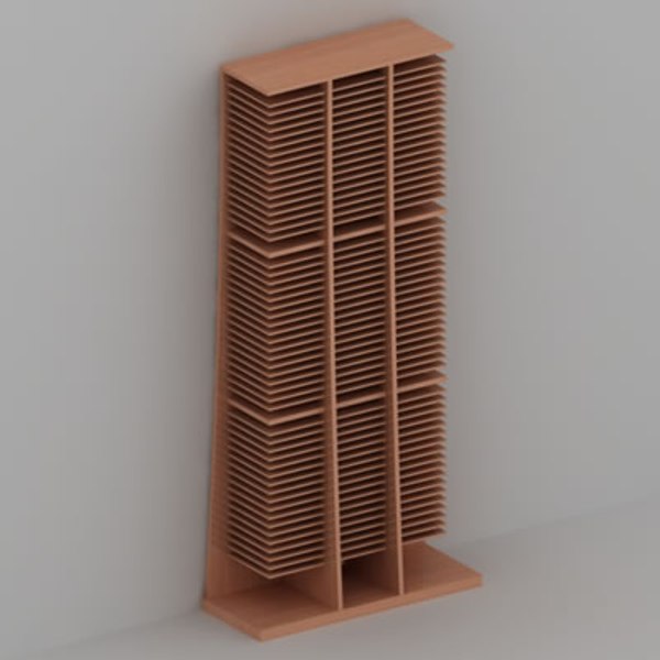 cd rack 3d model
