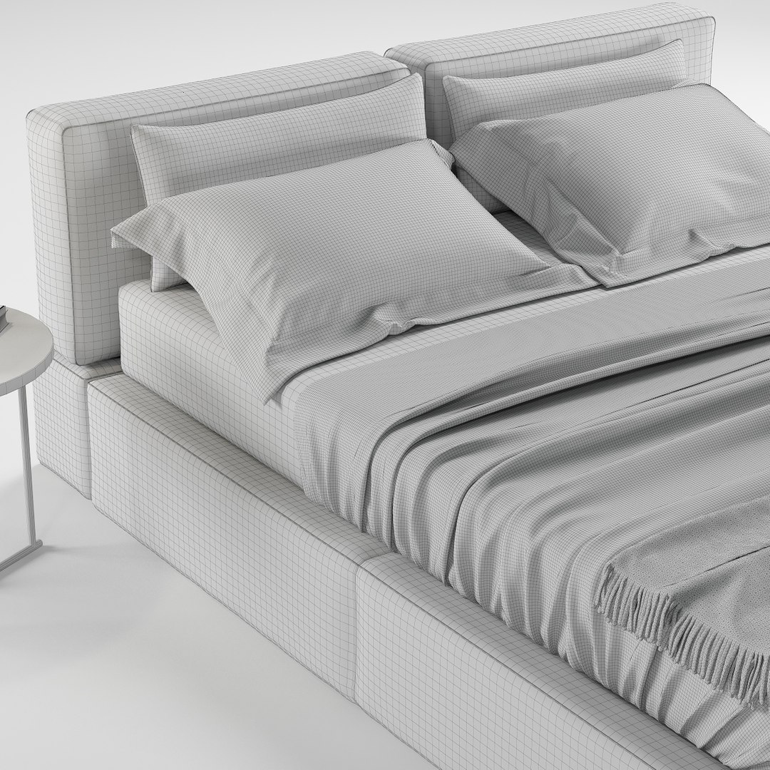 Estel Caresse Bed 3d Model