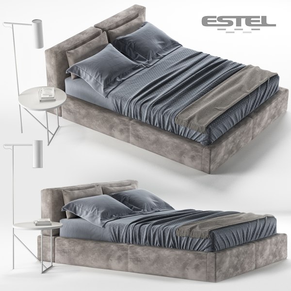 modelo 3d Cama ESTEL CARESSE - TurboSquid 1140017
