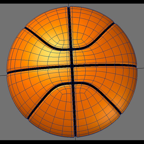 basketball modeled obj free