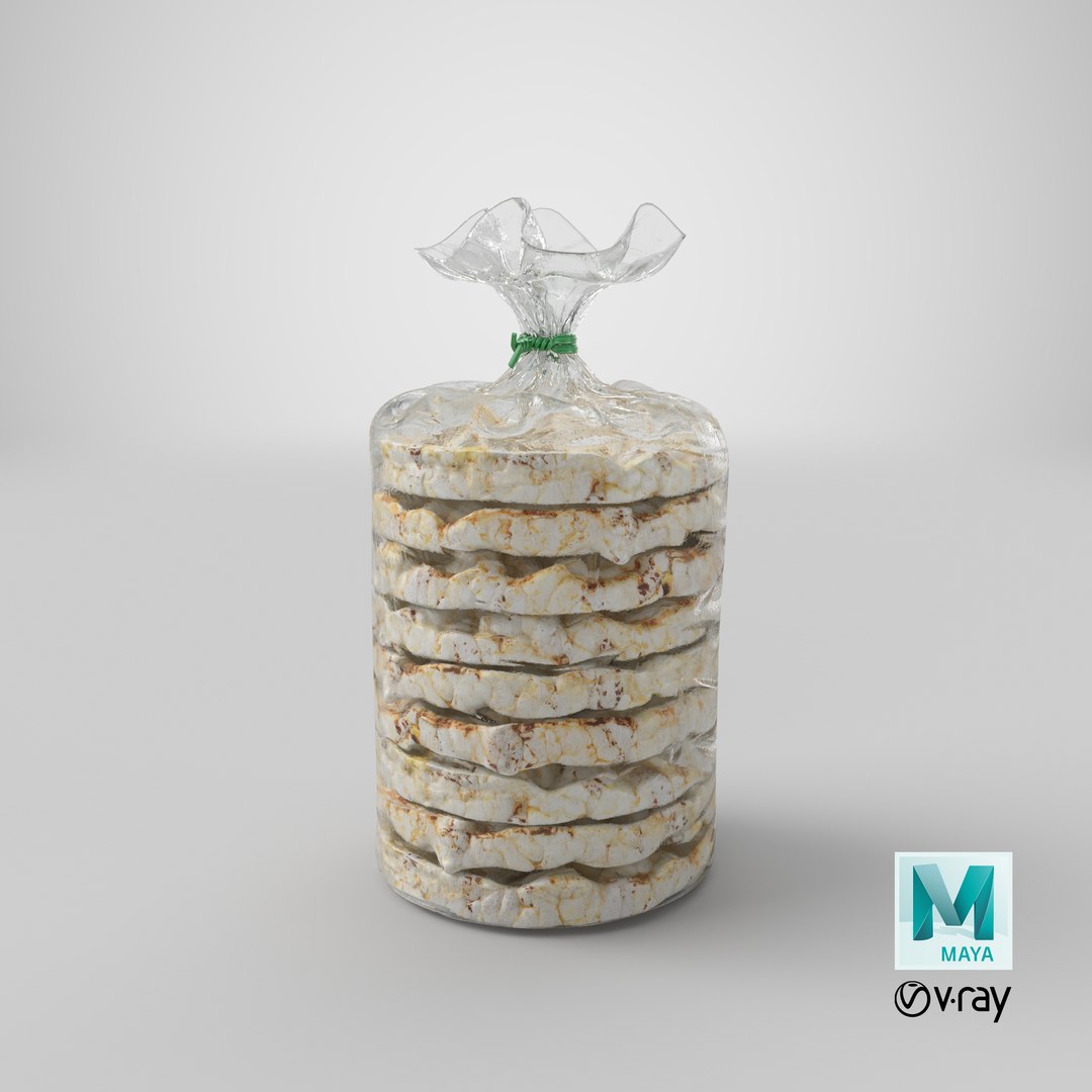 Multigrain Rice Cake Pack Model - TurboSquid 1834318