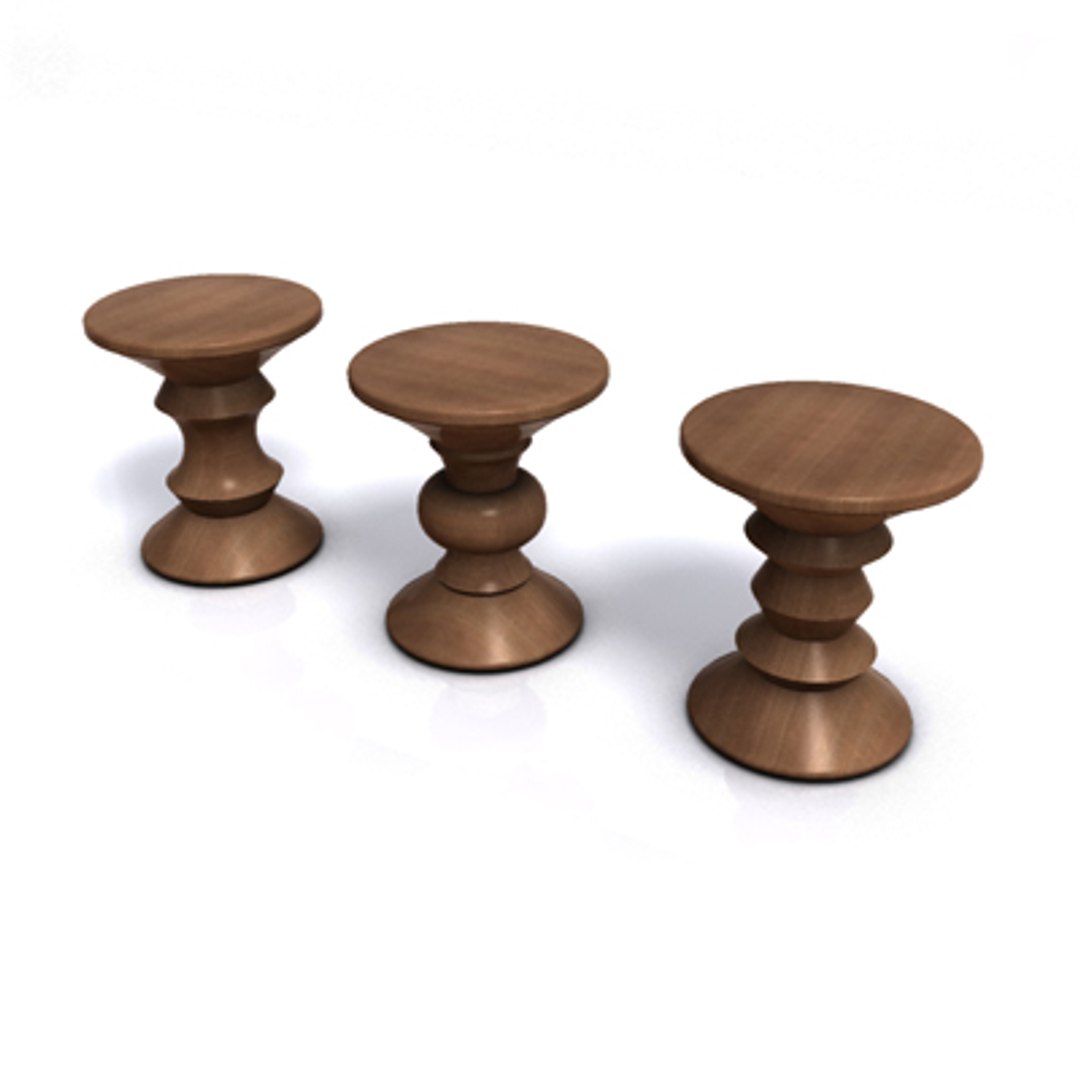eames walnut stool x