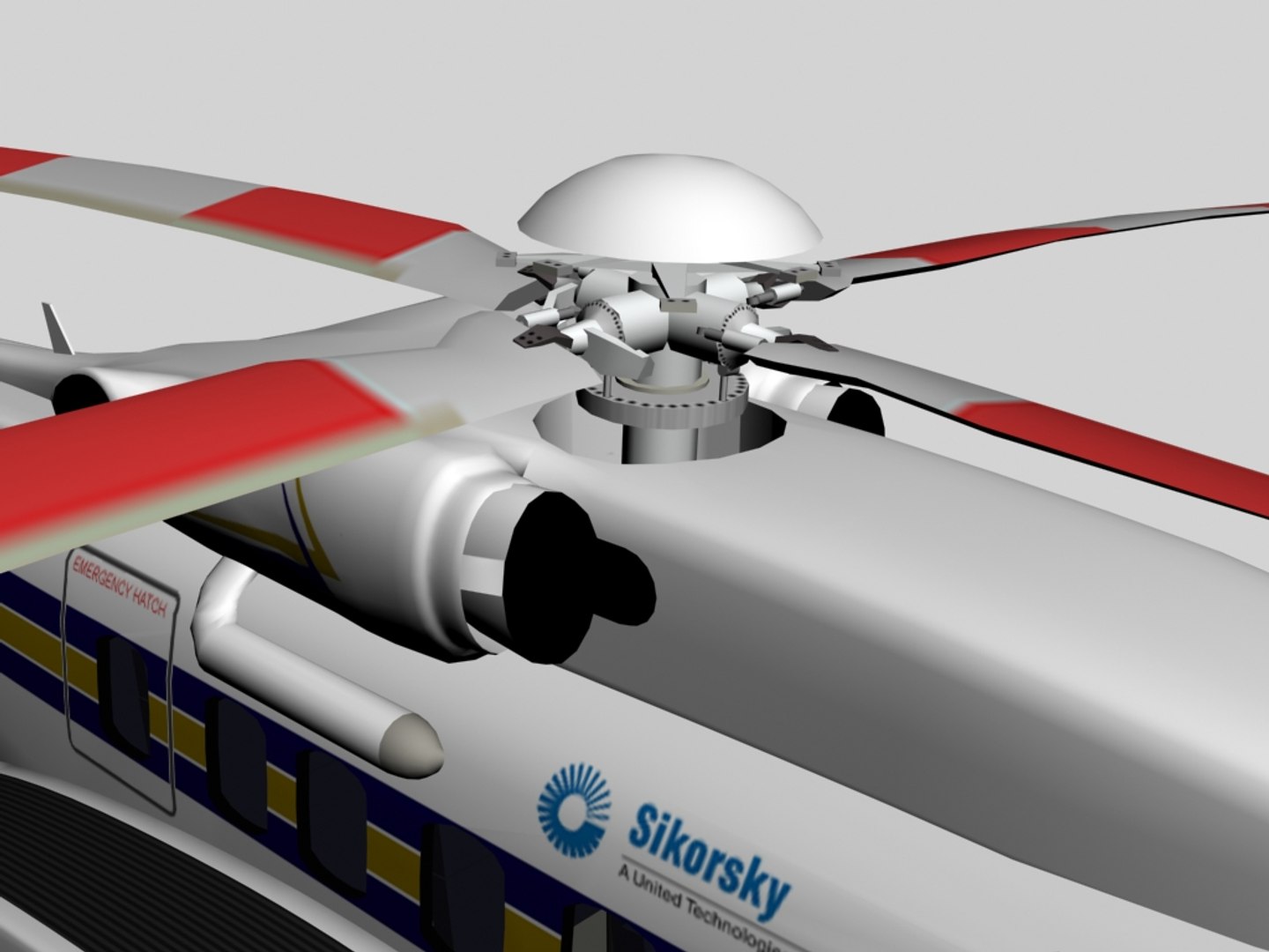S-92 Helibus Helicopter Sikorsky 3d Model