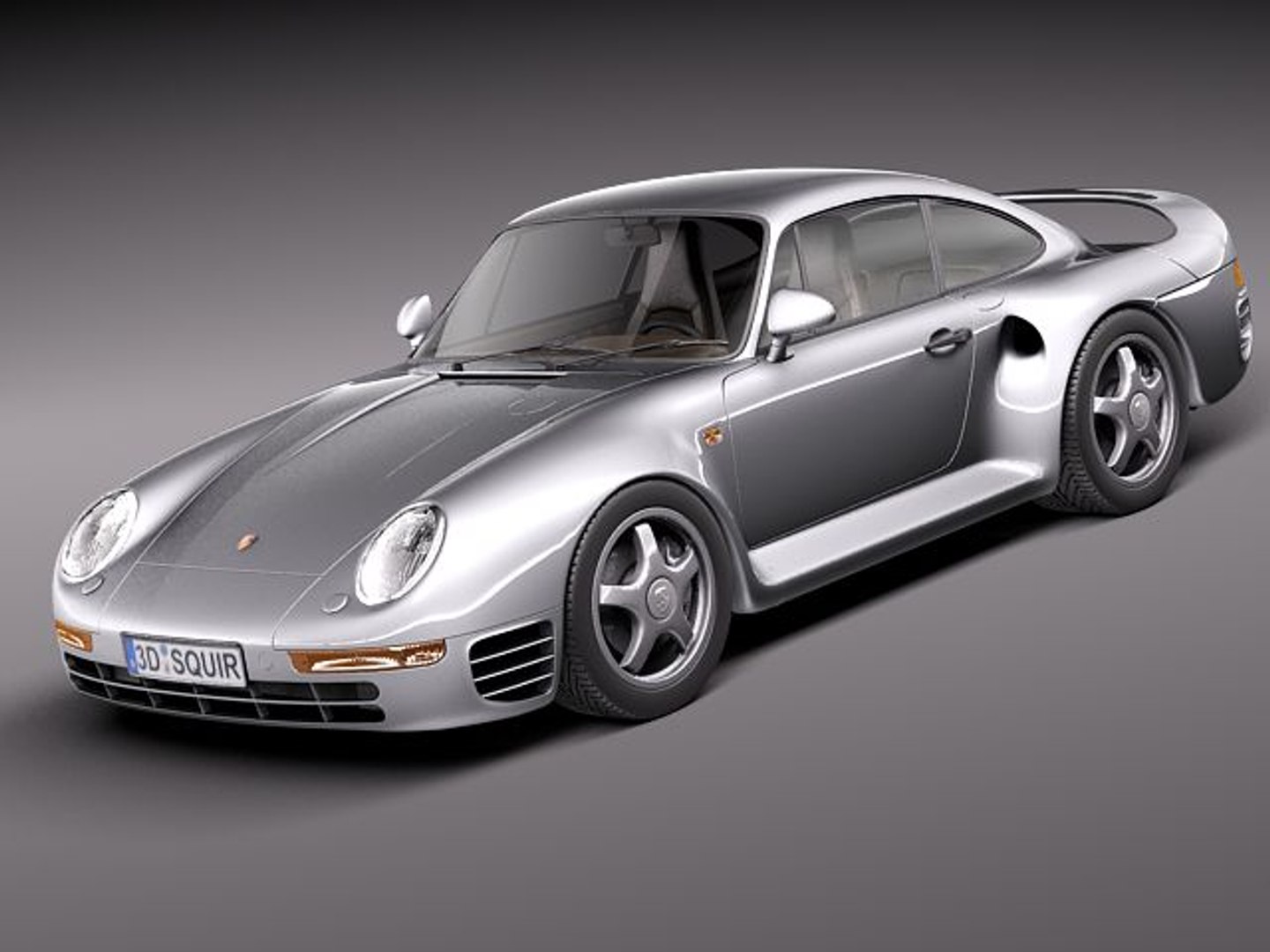 porsche 959 1986 sport 3d max