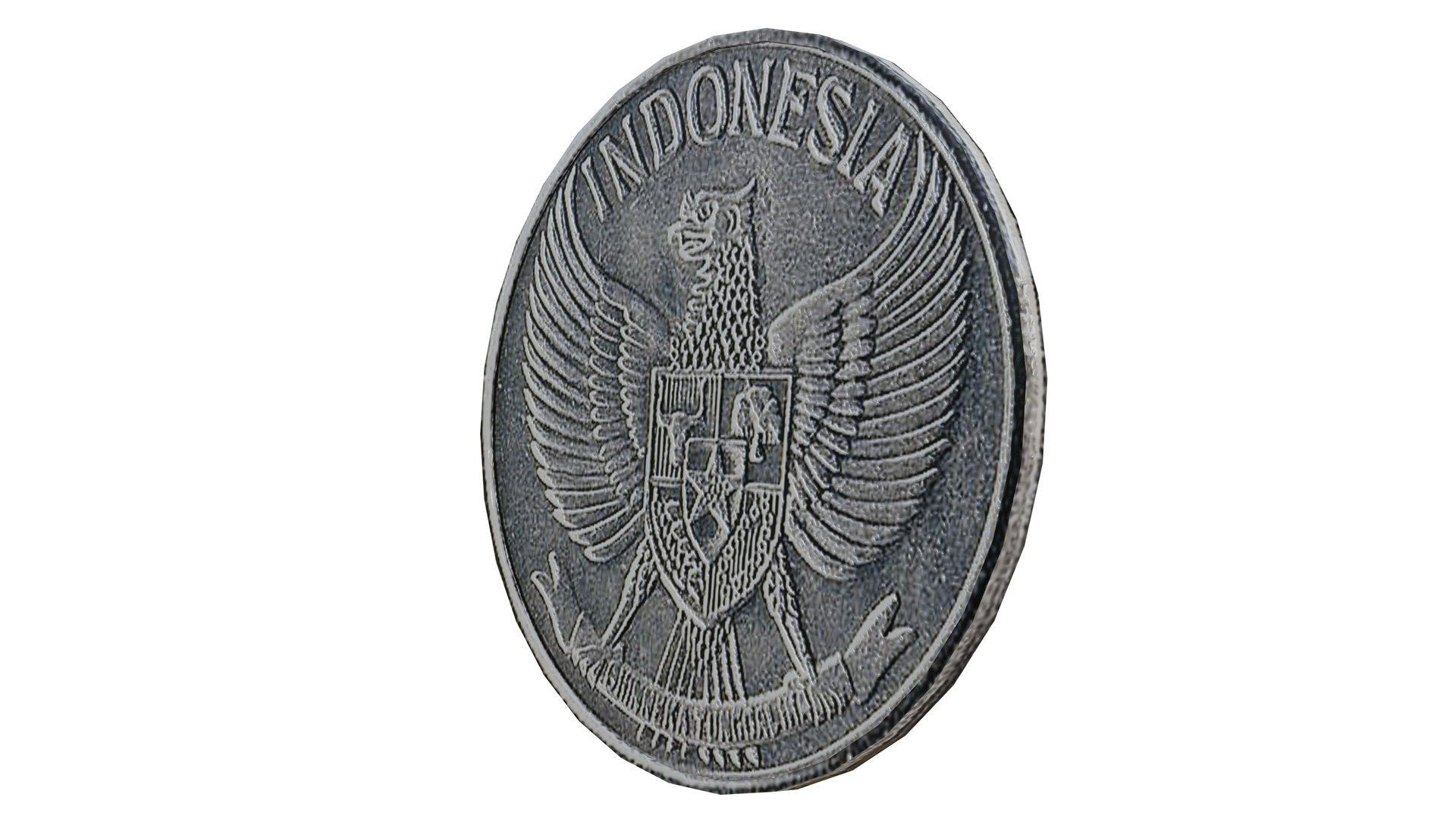 3D Indonesian 50 Sen Coin 1961 Antique Currency With Historical Value ...