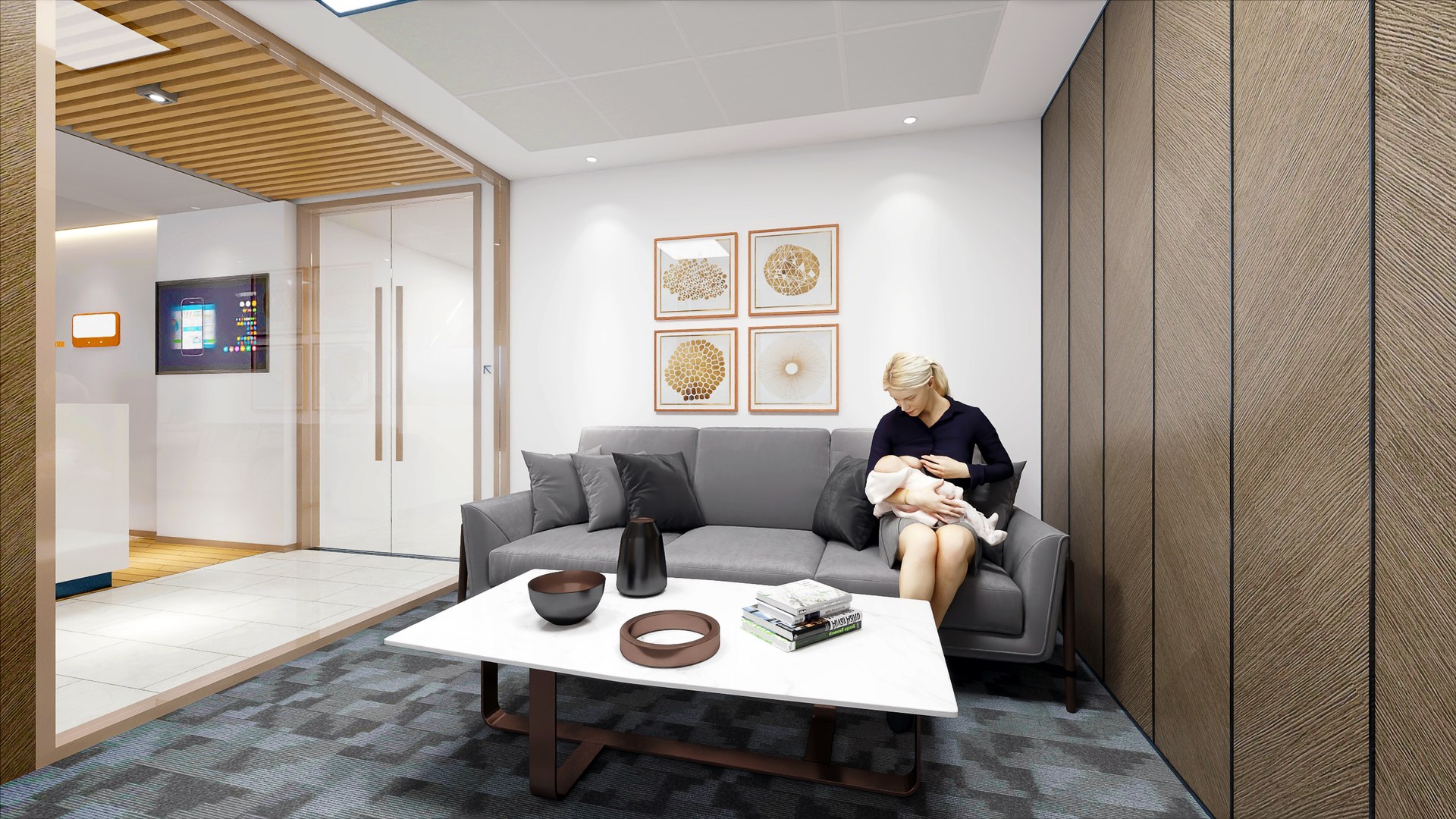 Smart Hospital Reception System 3D Model - TurboSquid 2431868