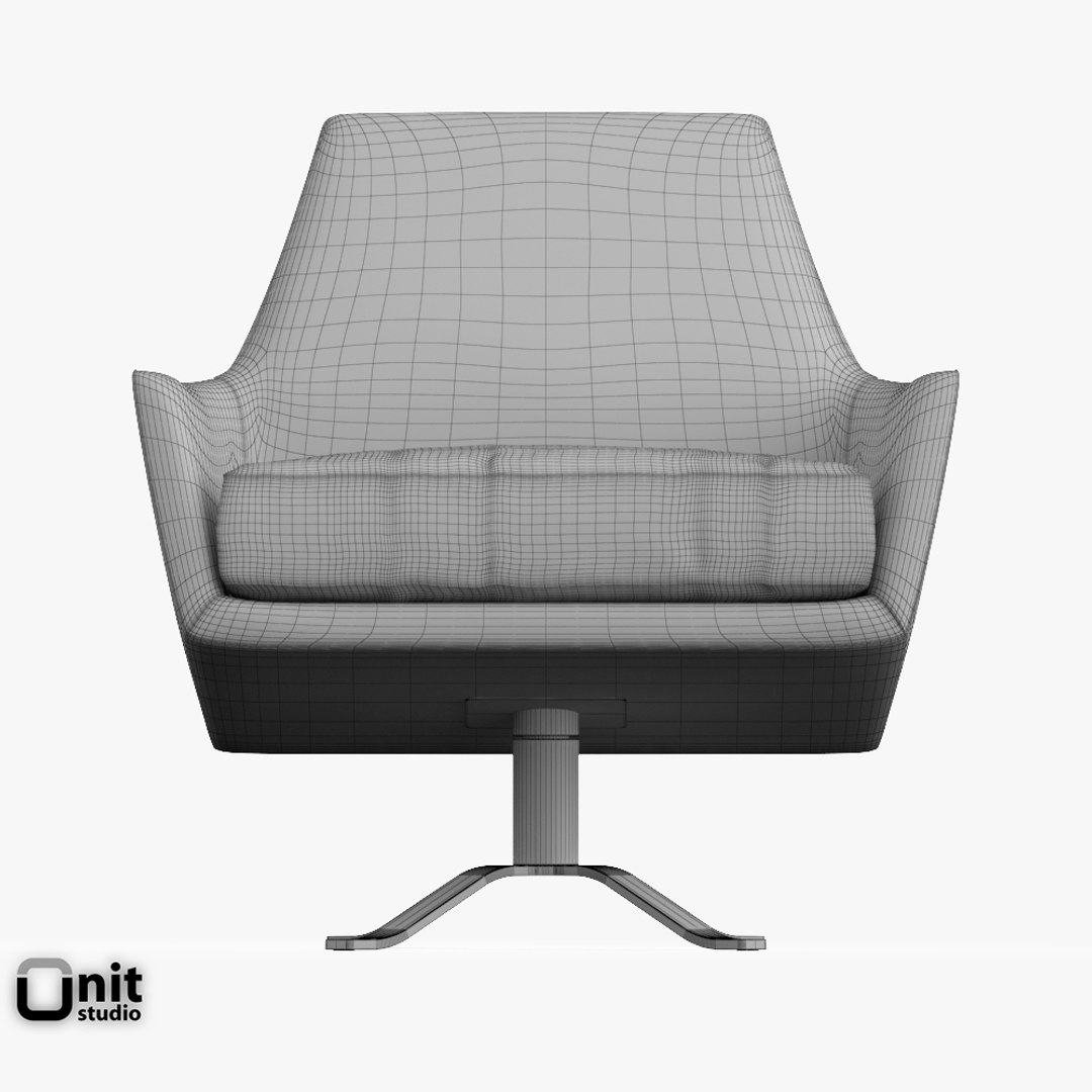 3d Lucas Chair Swivel Base Model