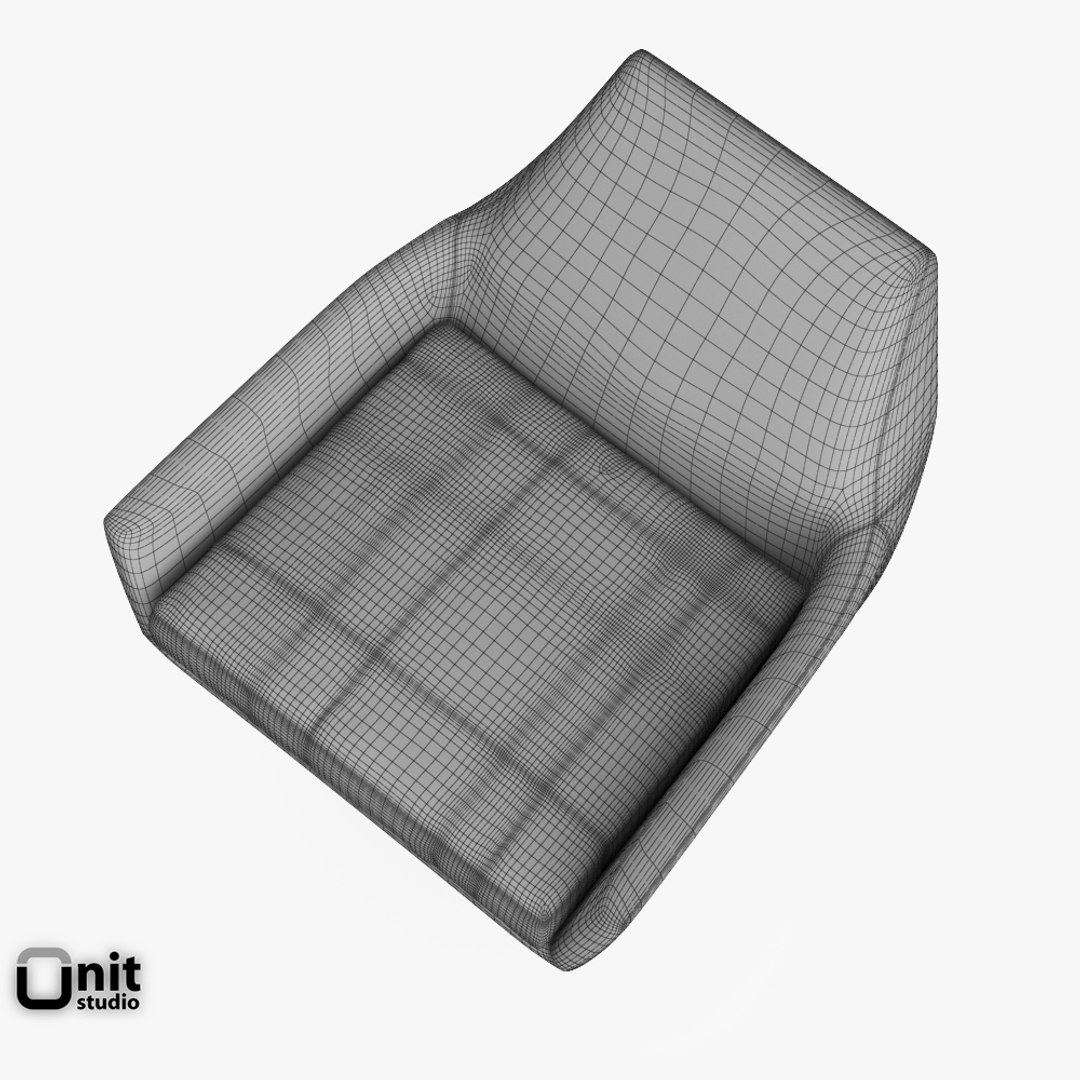 3d Lucas Chair Swivel Base Model