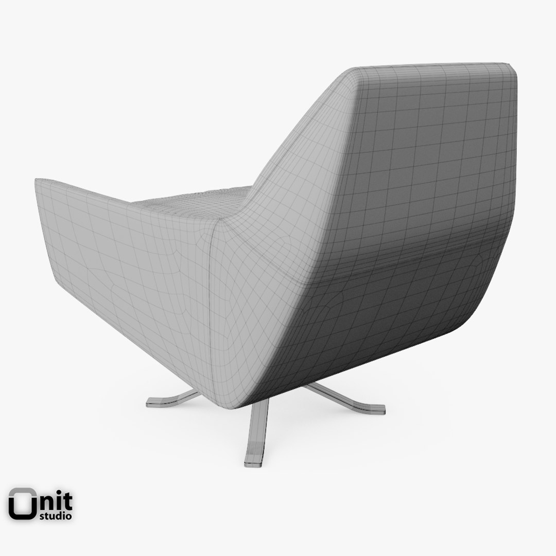 3d Lucas Chair Swivel Base Model
