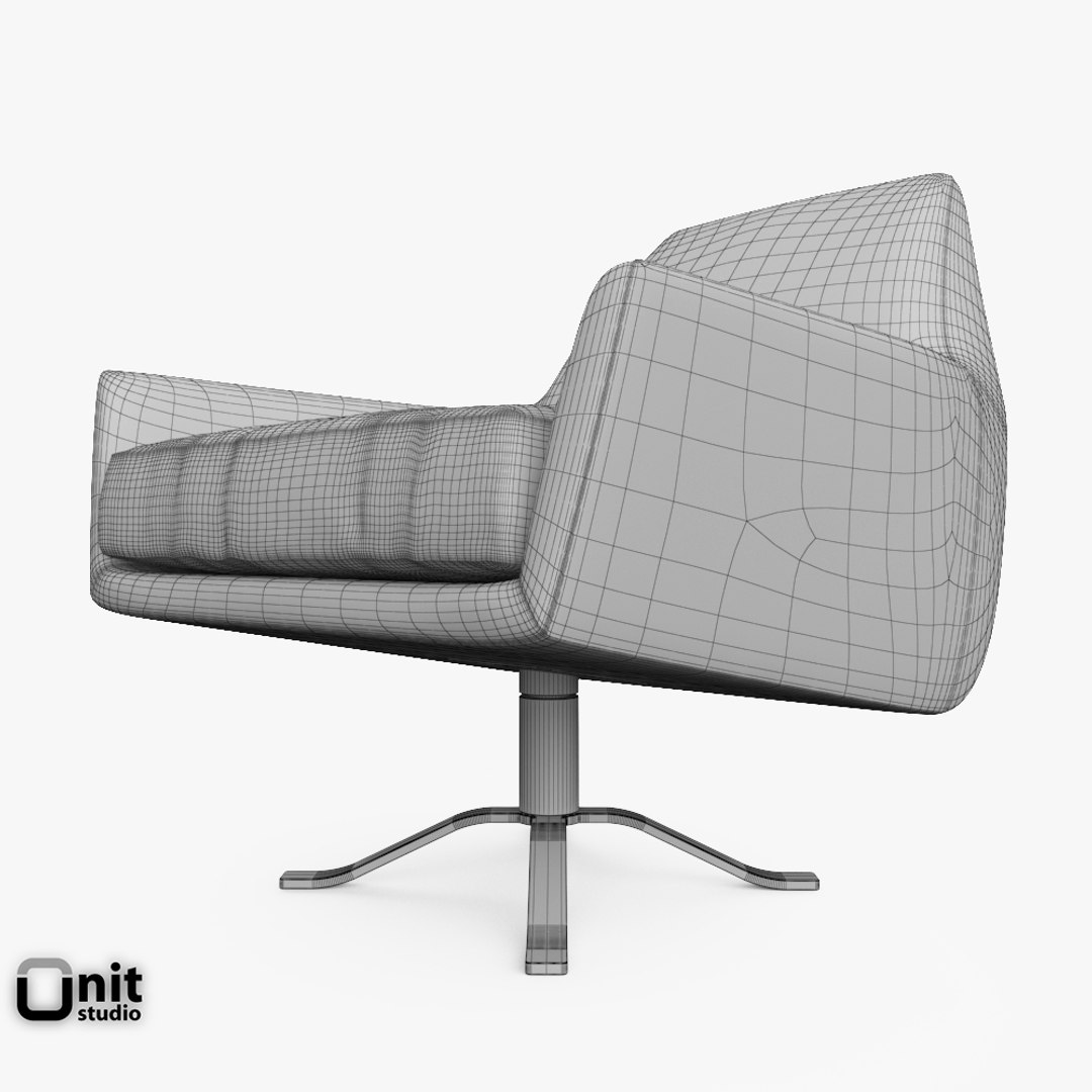 3d Lucas Chair Swivel Base Model