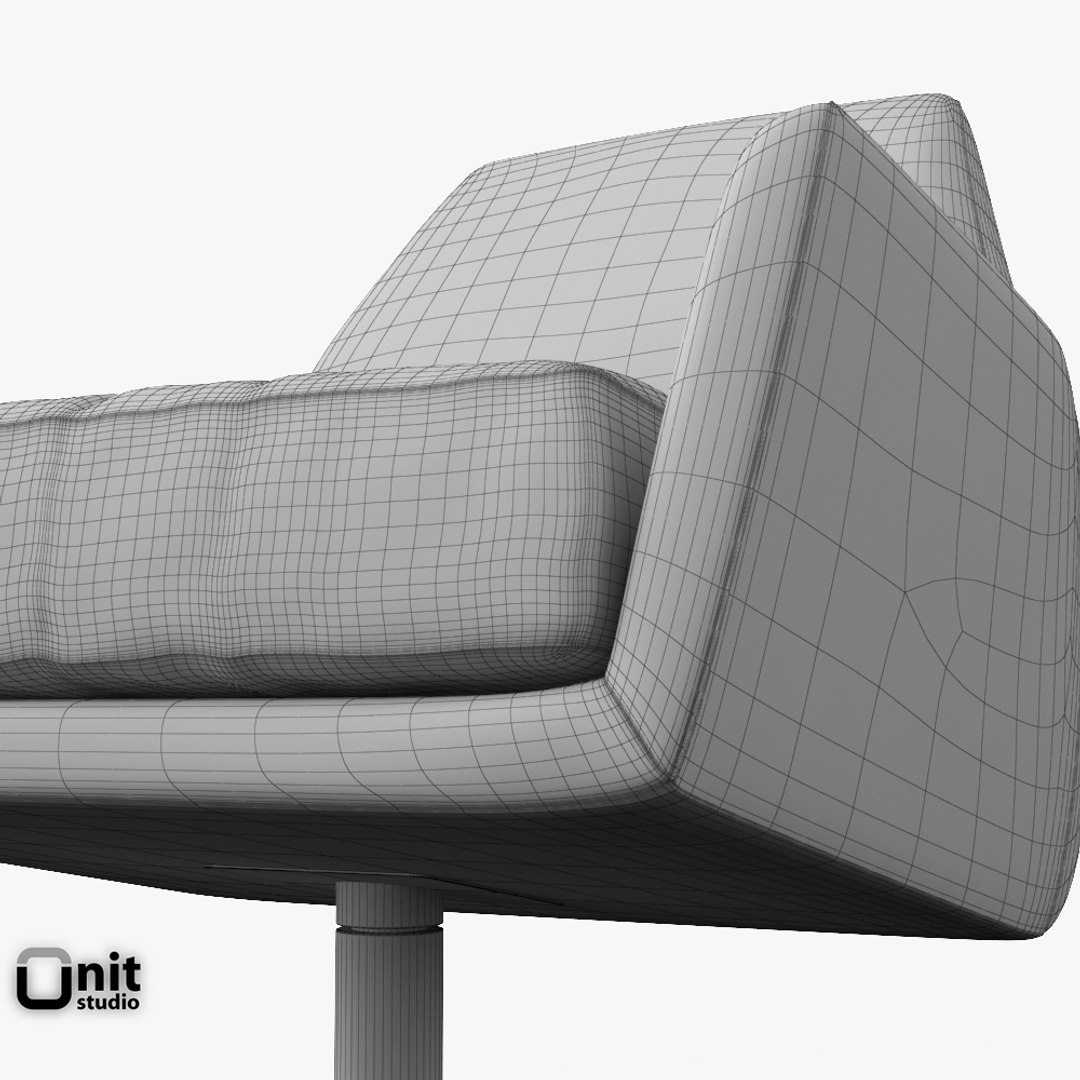 3d Lucas Chair Swivel Base Model