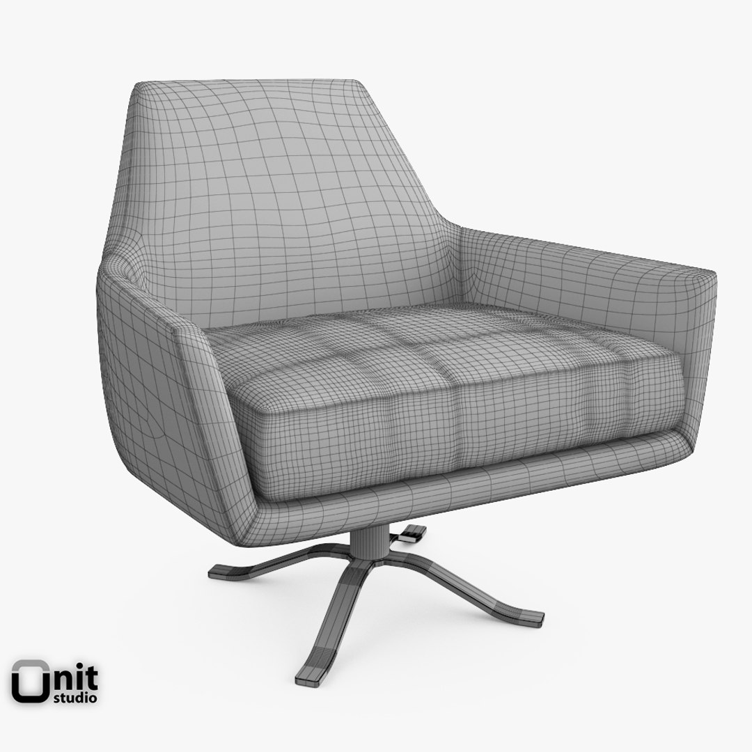 3d Lucas Chair Swivel Base Model