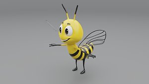 cartoon bee 3d model