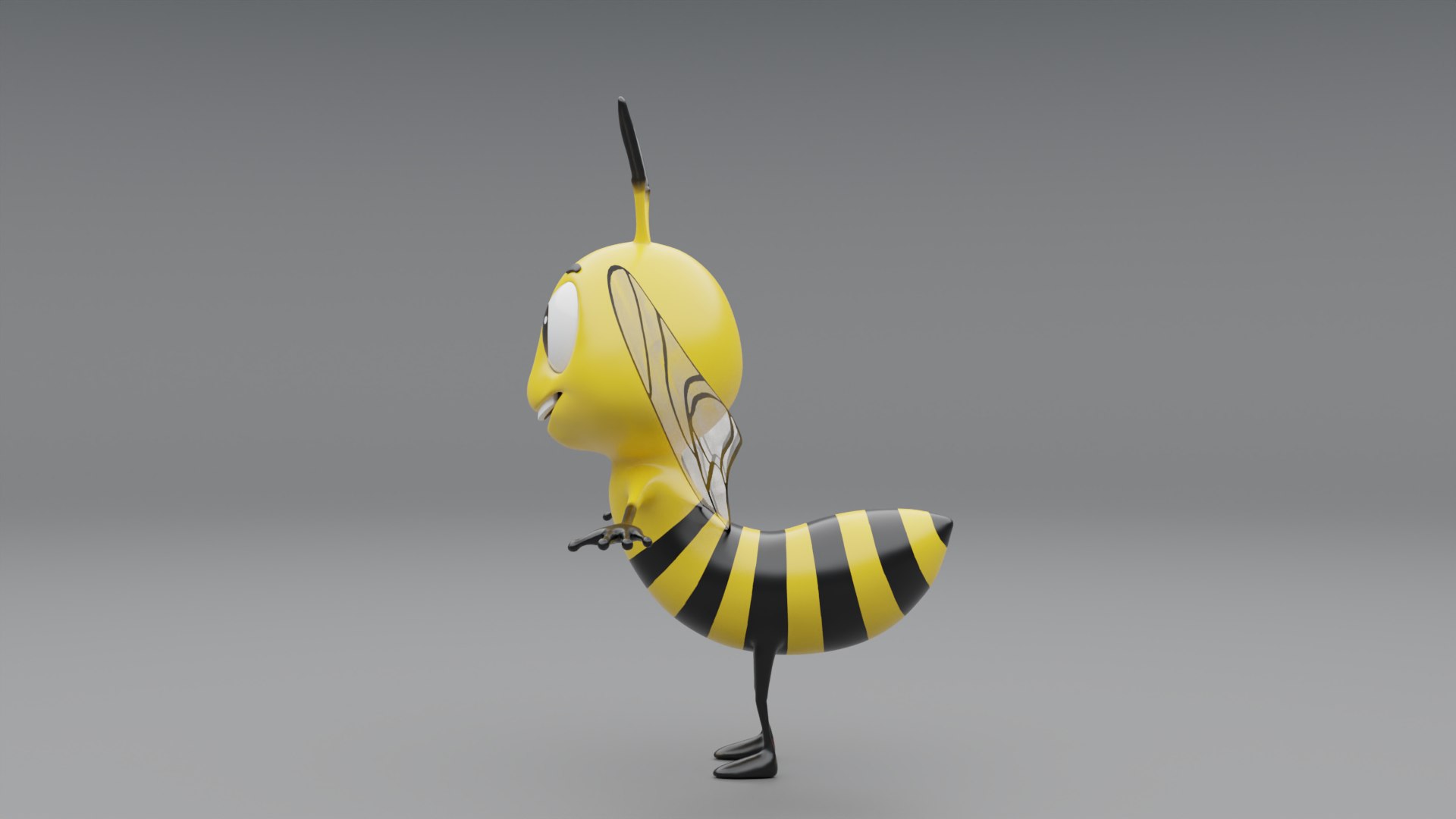 3D 3D Bee Cartoon - TurboSquid 2103335