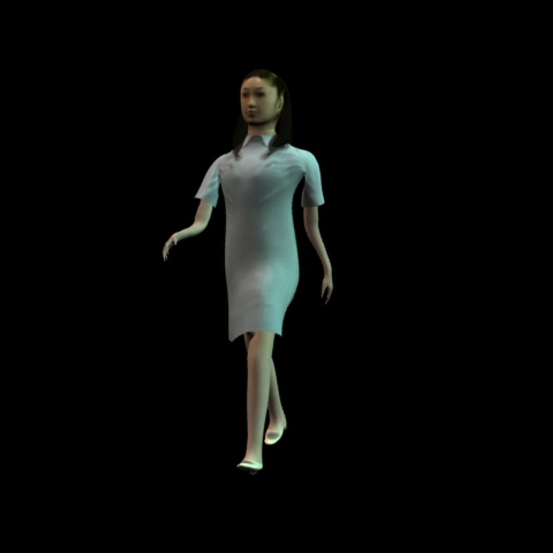 3d model people previz animation