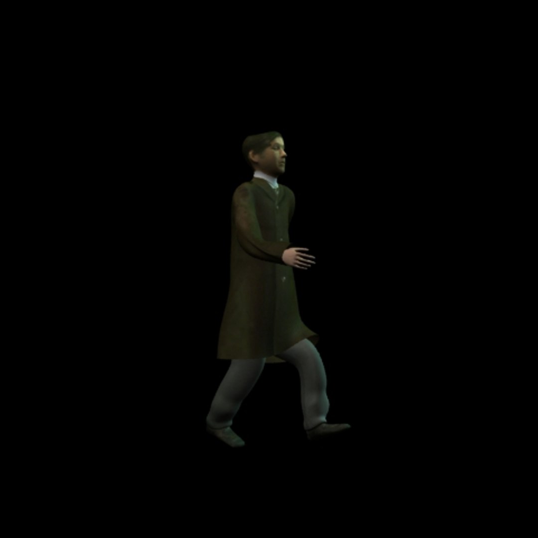 3d model people previz animation