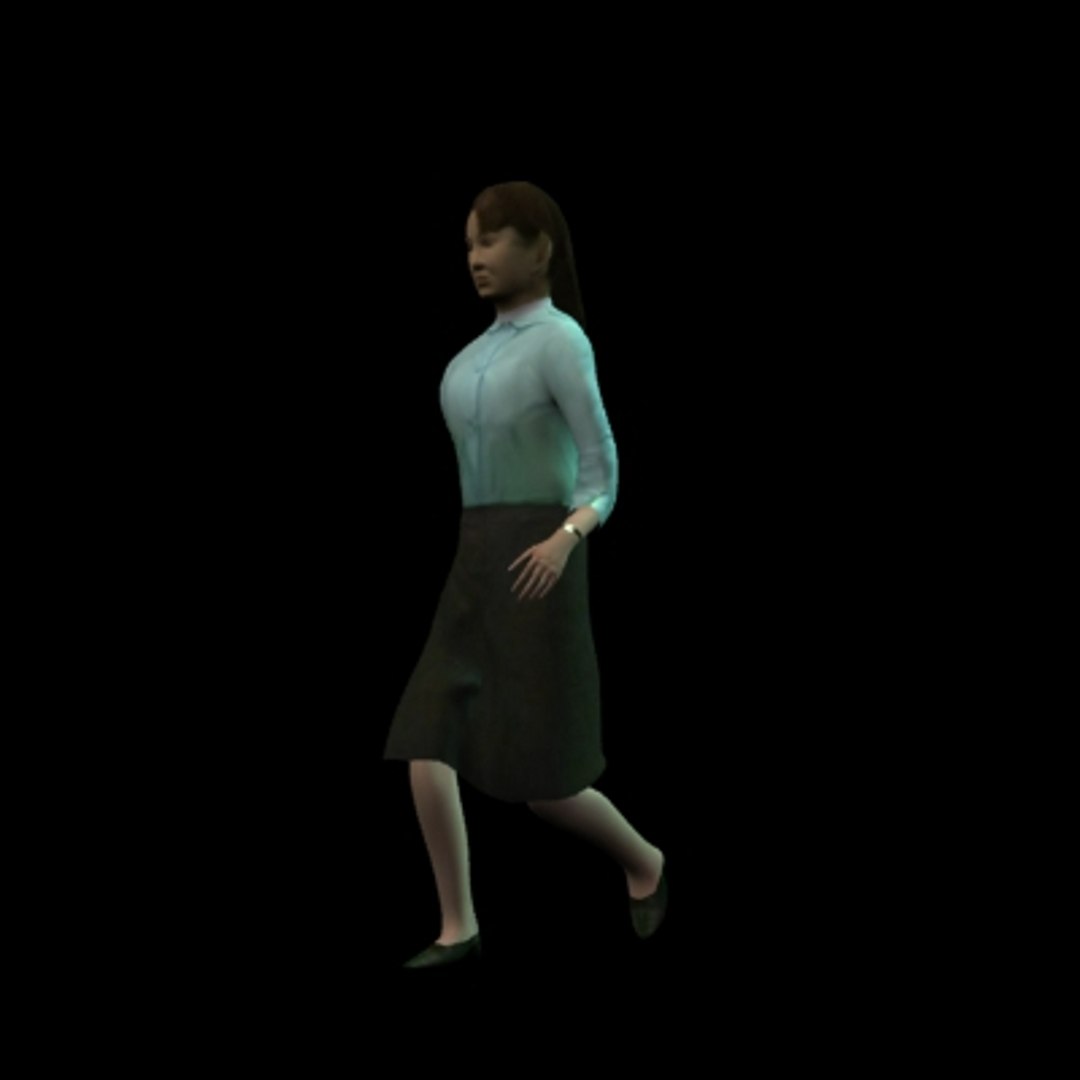 3d model people previz animation