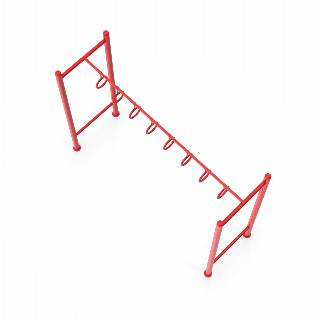 Red Playground Climber 3D model - TurboSquid 2182281