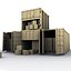 4 Containers 3d Model