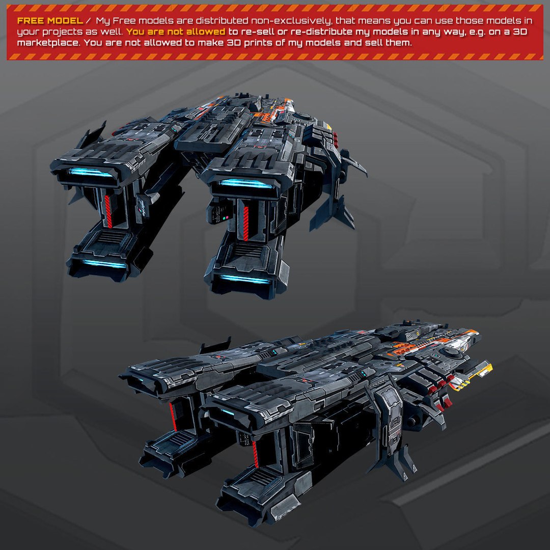 Free 3D Starship Spacecraft Model - TurboSquid 1277308