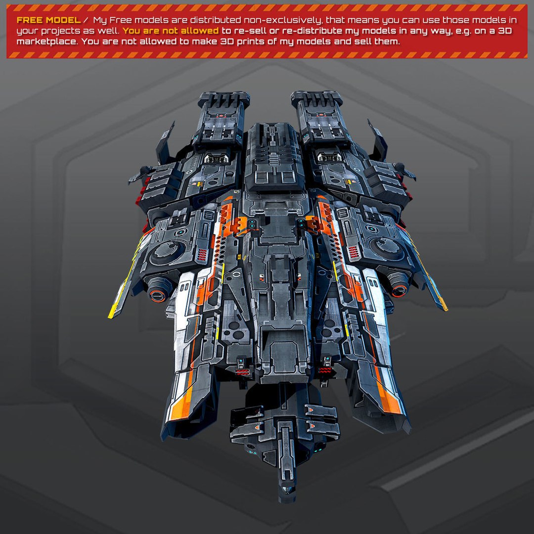 Free 3D Starship Spacecraft Model - TurboSquid 1277308