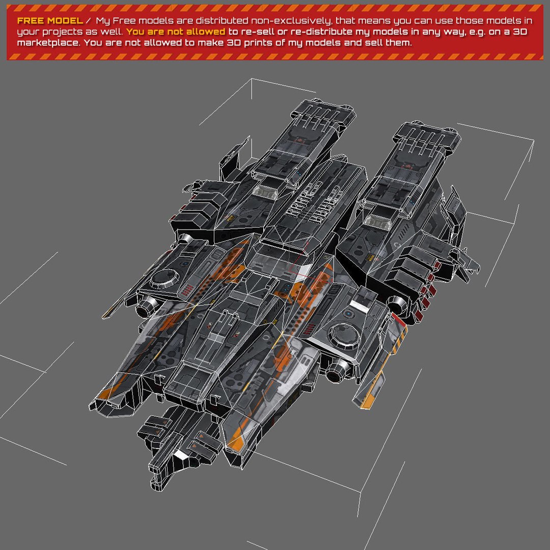 Free 3D Starship Spacecraft Model - TurboSquid 1277308