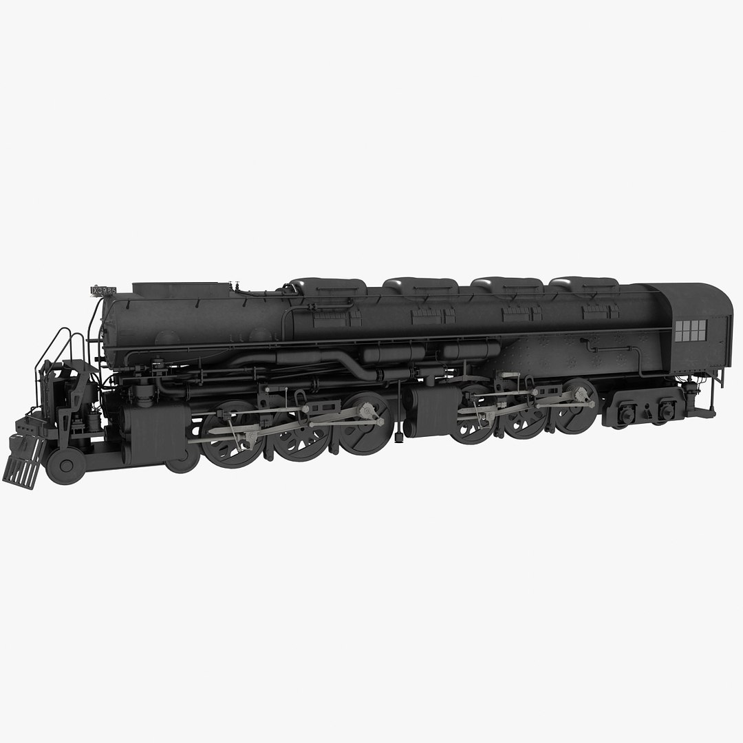 3d 3985 Challenger Locomotive Model