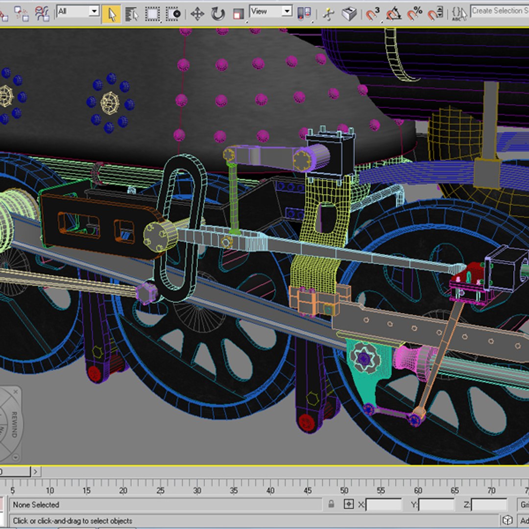 3d 3985 Challenger Locomotive Model